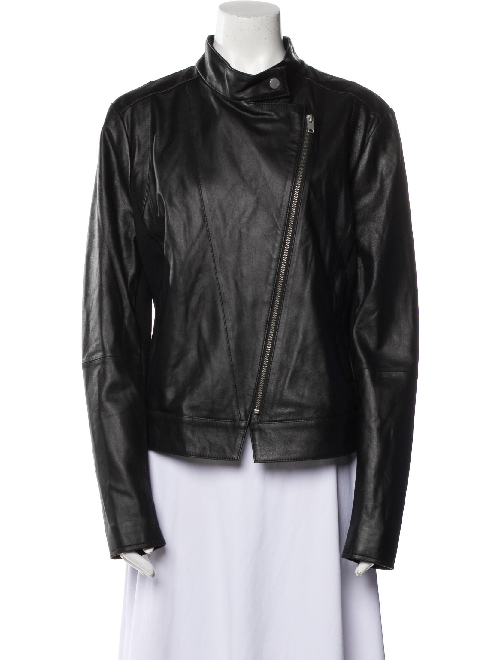Andrew Marc Leather Biker Jacket w/ Tags - Black Jackets, Clothing ...