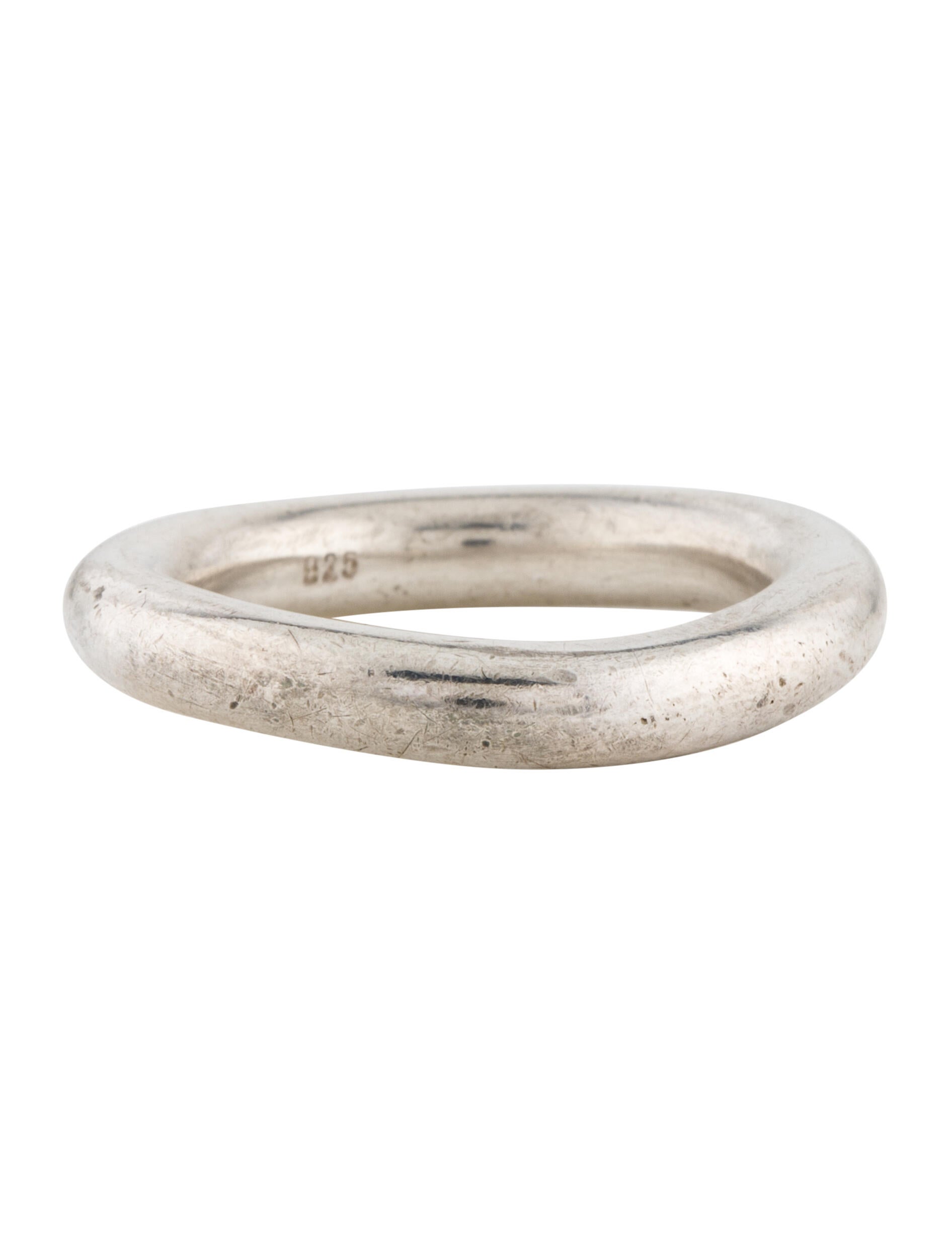 Ann Demeulemeester Marianne Simple Ring - Sterling Silver Band, Rings ...