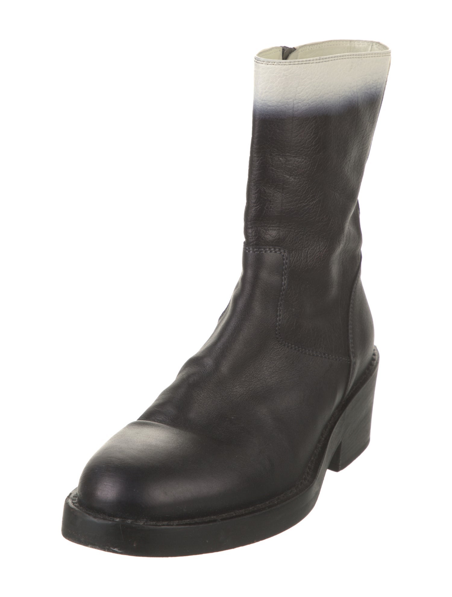 Prada Sport Leather Colorblock Pattern Boots Brown Boots Shoes Wpr114022 The Realreal