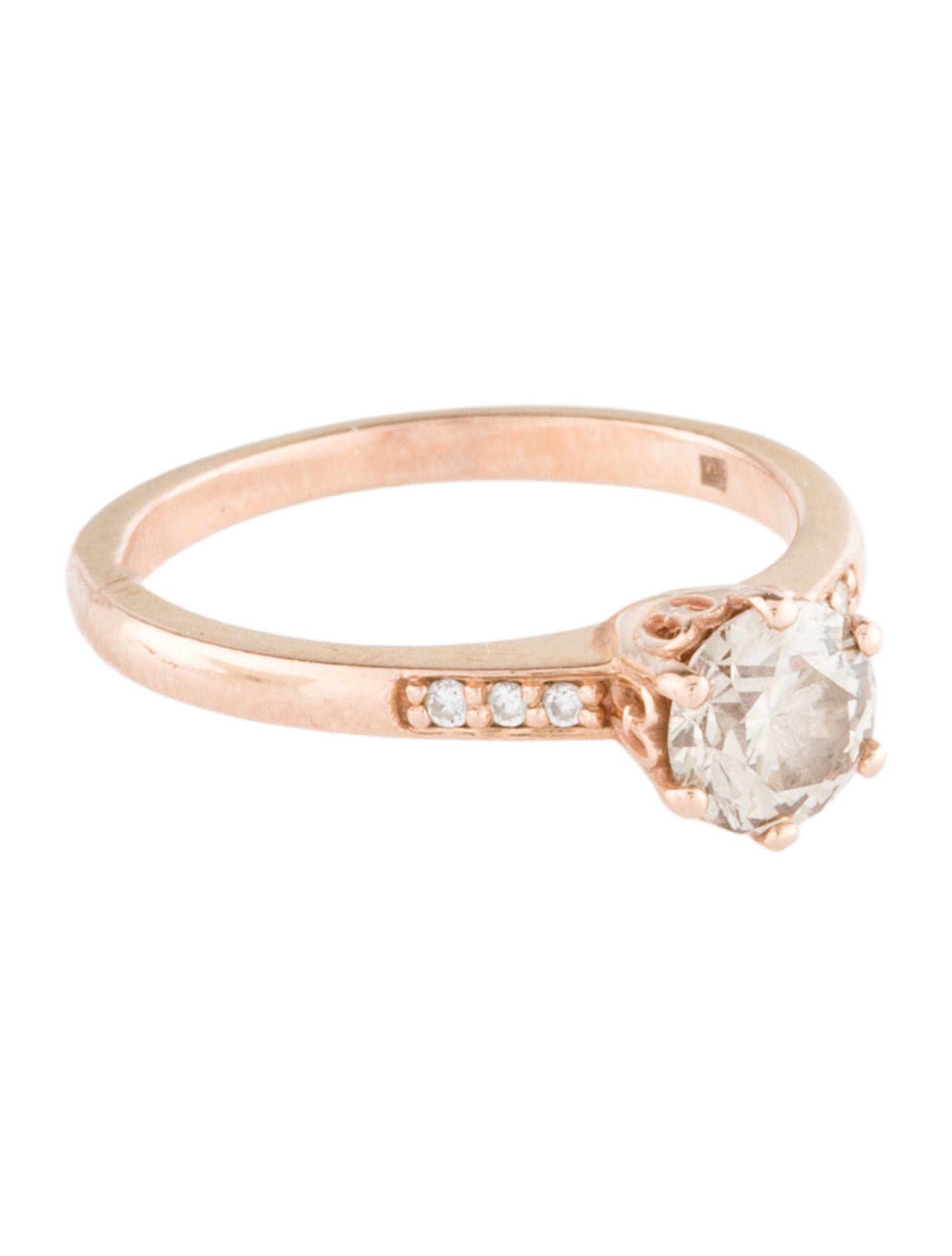 Anna Sheffield 14K Diamond Hazeline Engagement Ring - 14K Rose Gold Engagement Ring, Rings ...