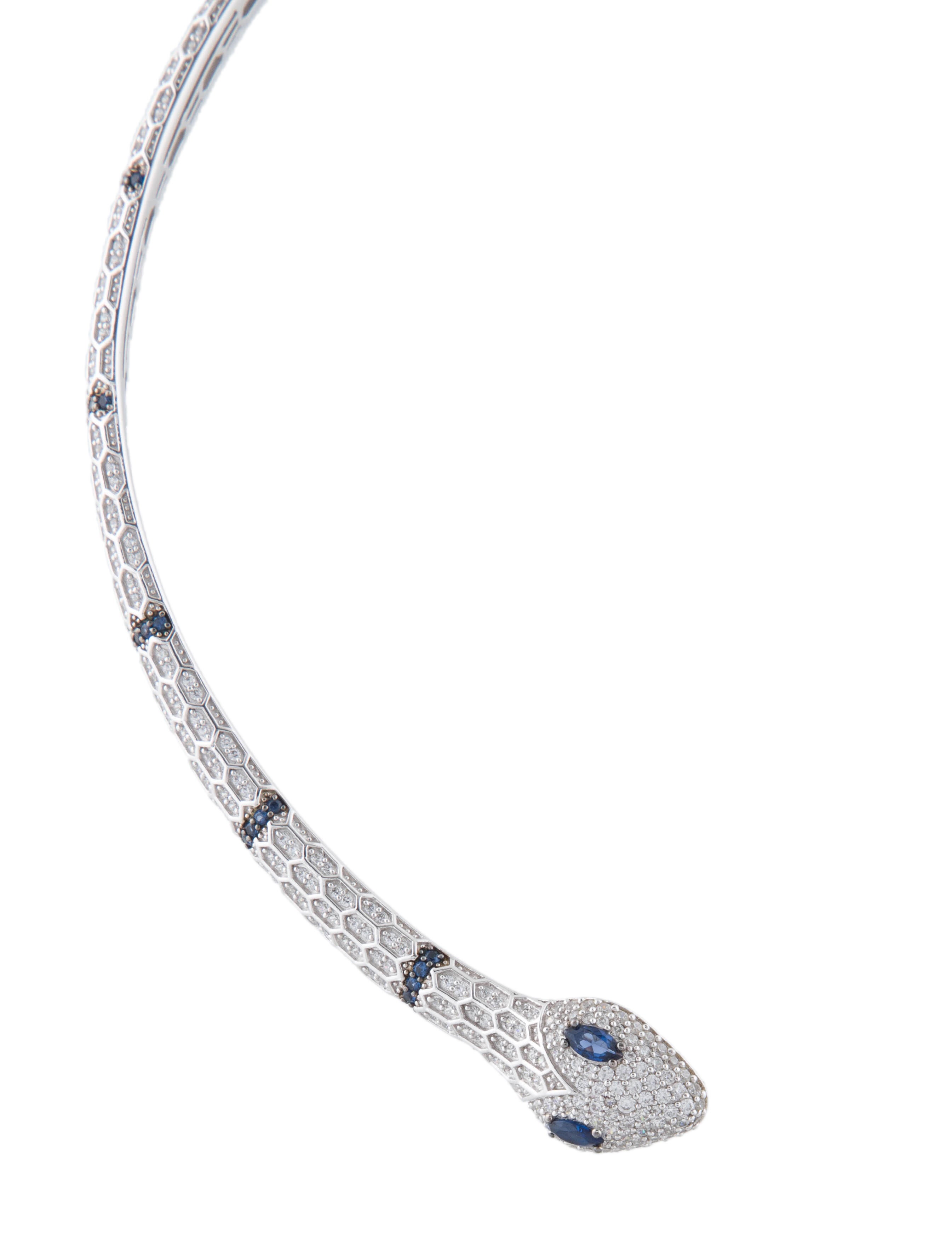 APM Monaco Serpent Open Choker Necklace - Blue Collar, Necklaces ...
