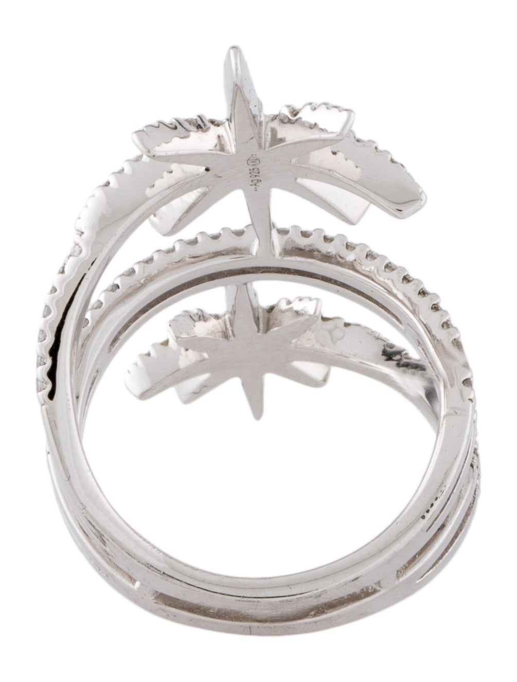 APM Monaco Double Meteorites Ring - Sterling Silver Cocktail Ring ...