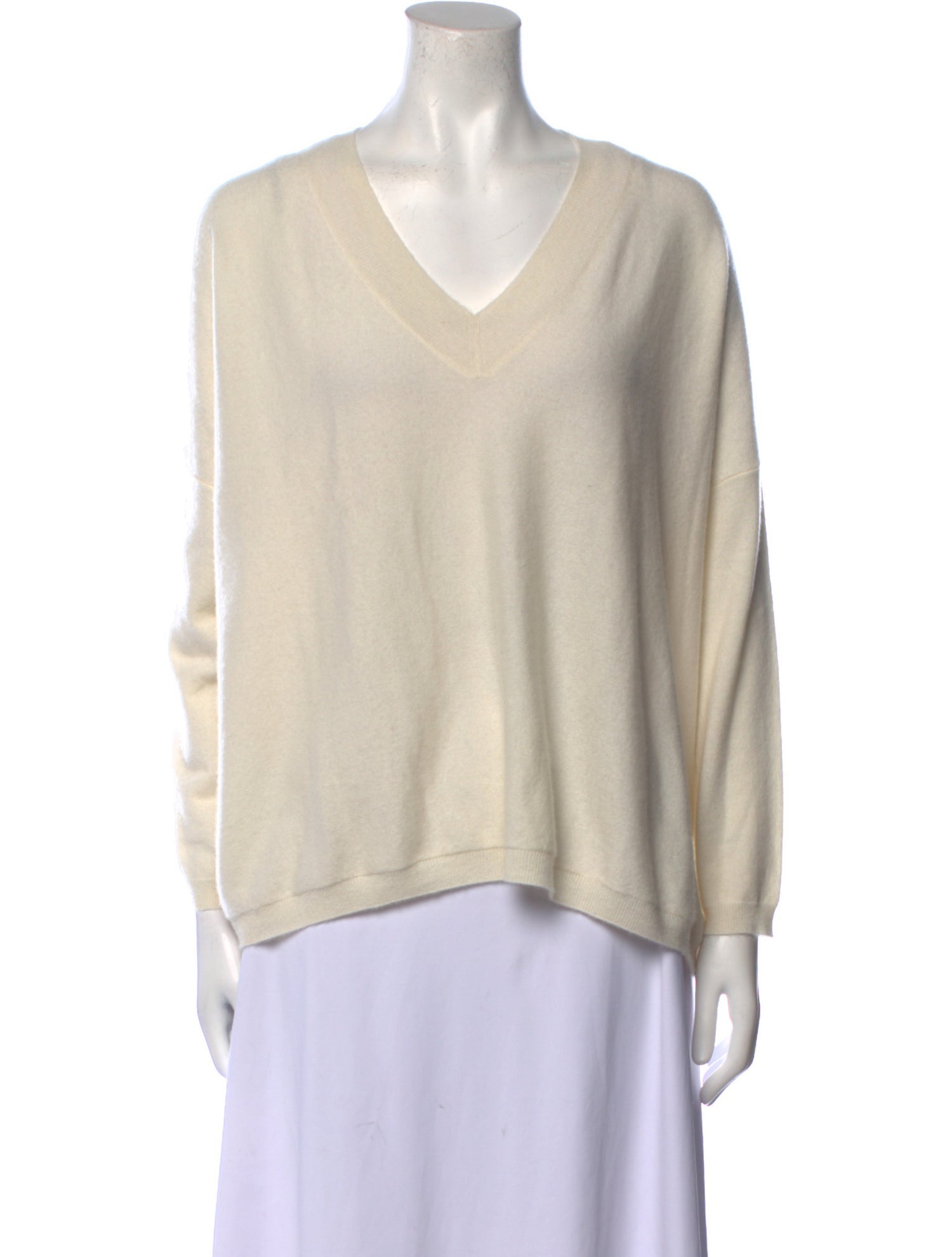 Arch4 Cashmere V-Neck Sweater - Neutrals Knitwear, Clothing ...