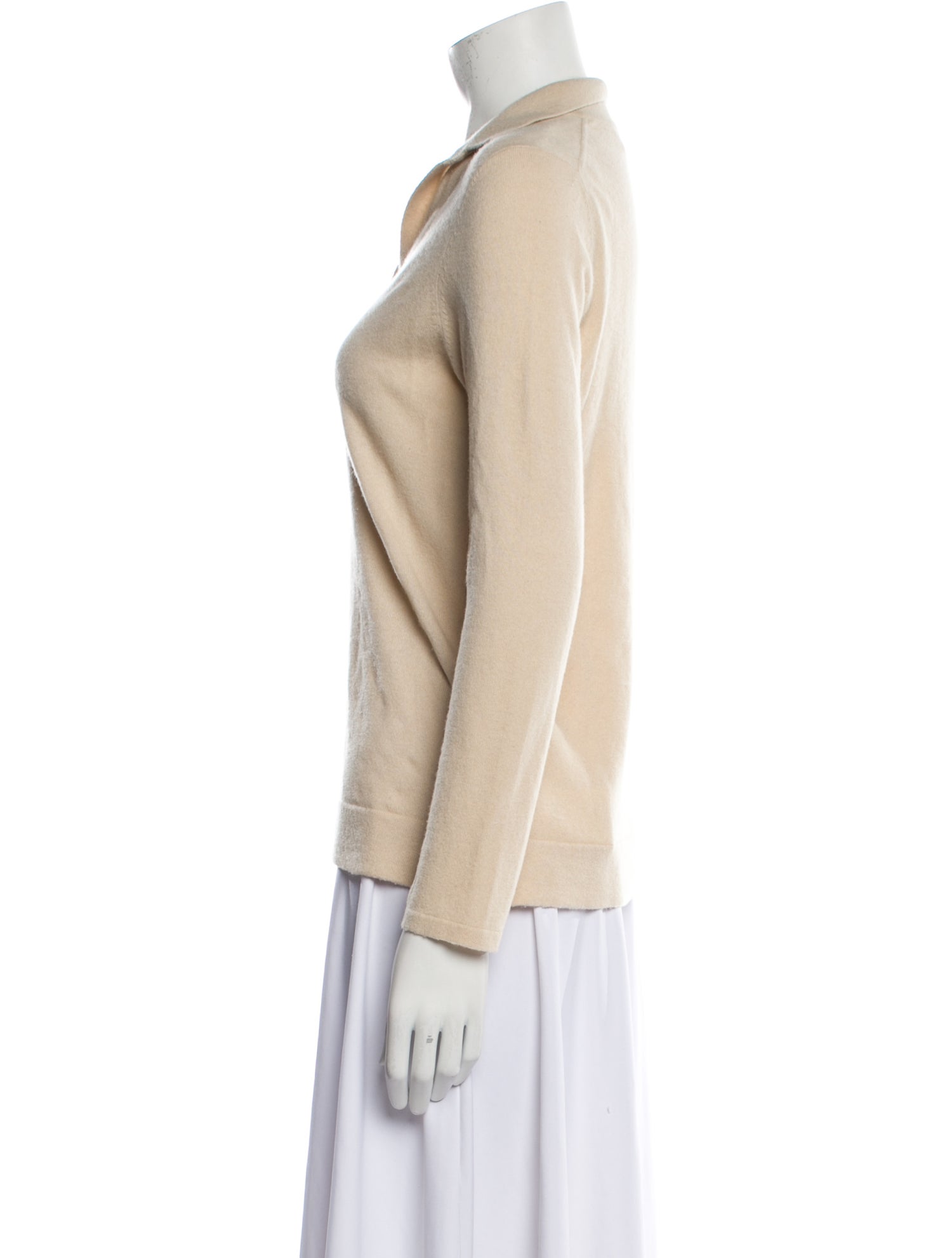 Arch4 Cashmere V-Neck Sweater - Neutrals Knitwear, Clothing ...