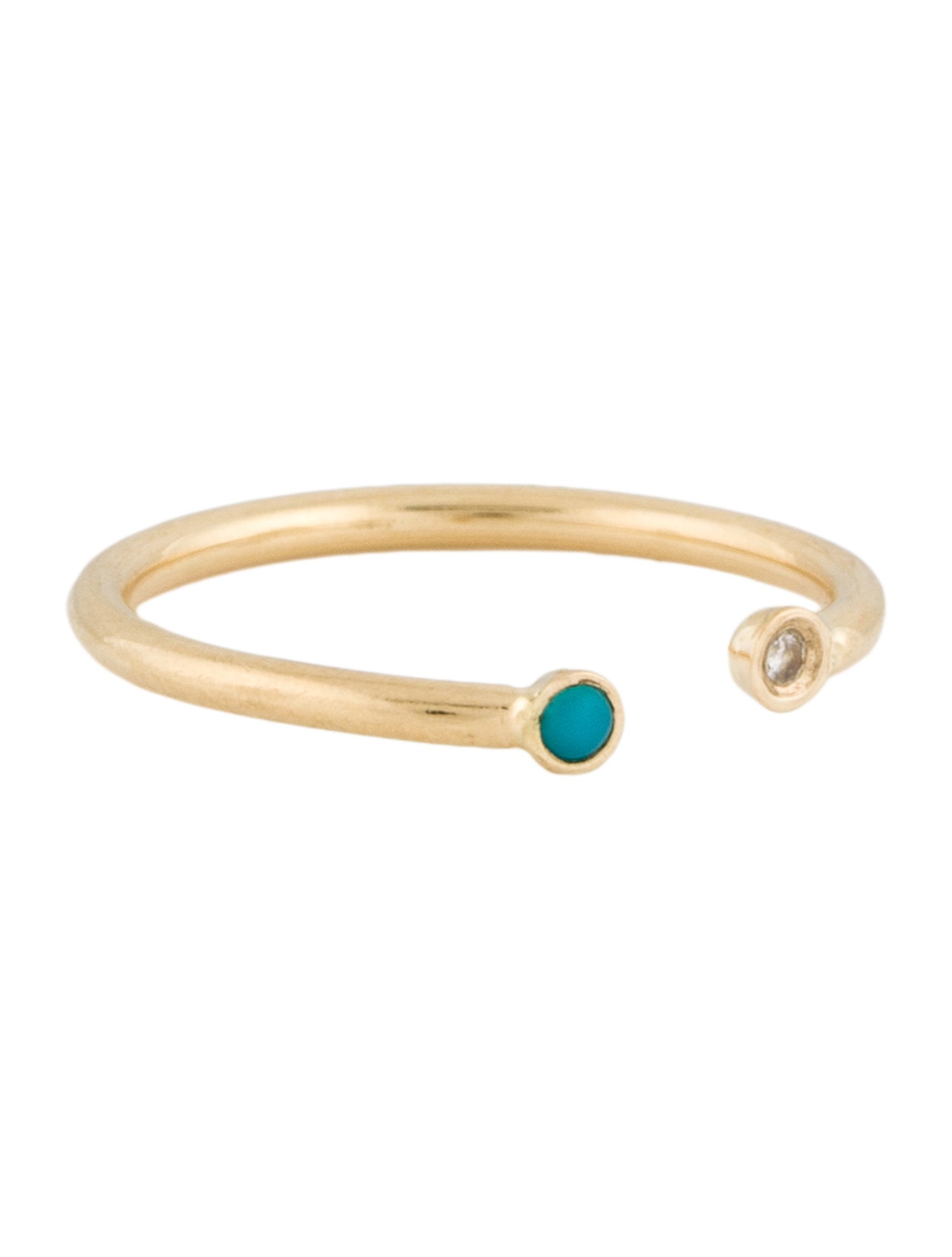 Ariel Gordon Jewelry Ariel Gordon 14K Turquoise & Diamond Dual Ring ...