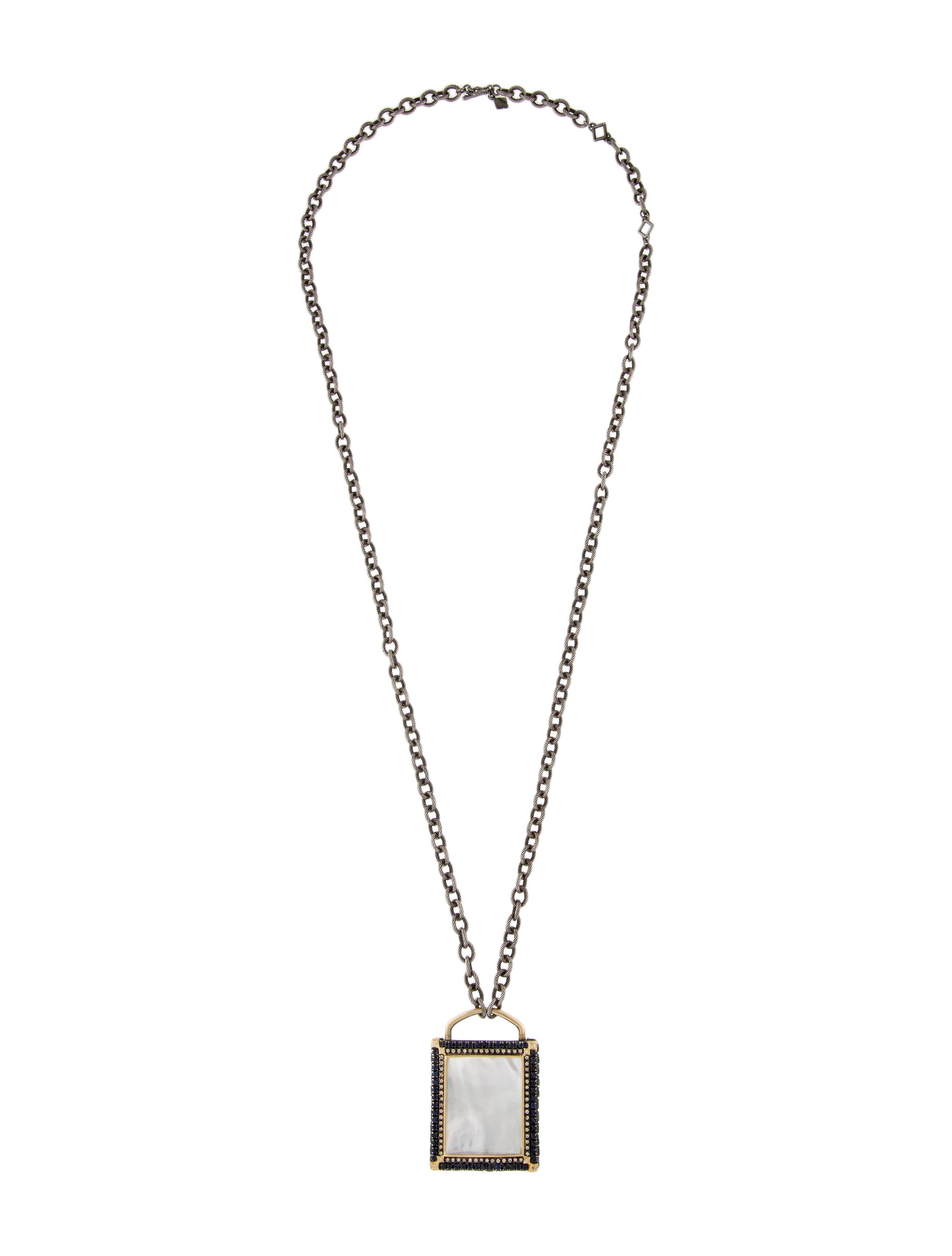 Armenta Multi-Gemstone Pendant Necklace - 18K Yellow Gold Pendant ...