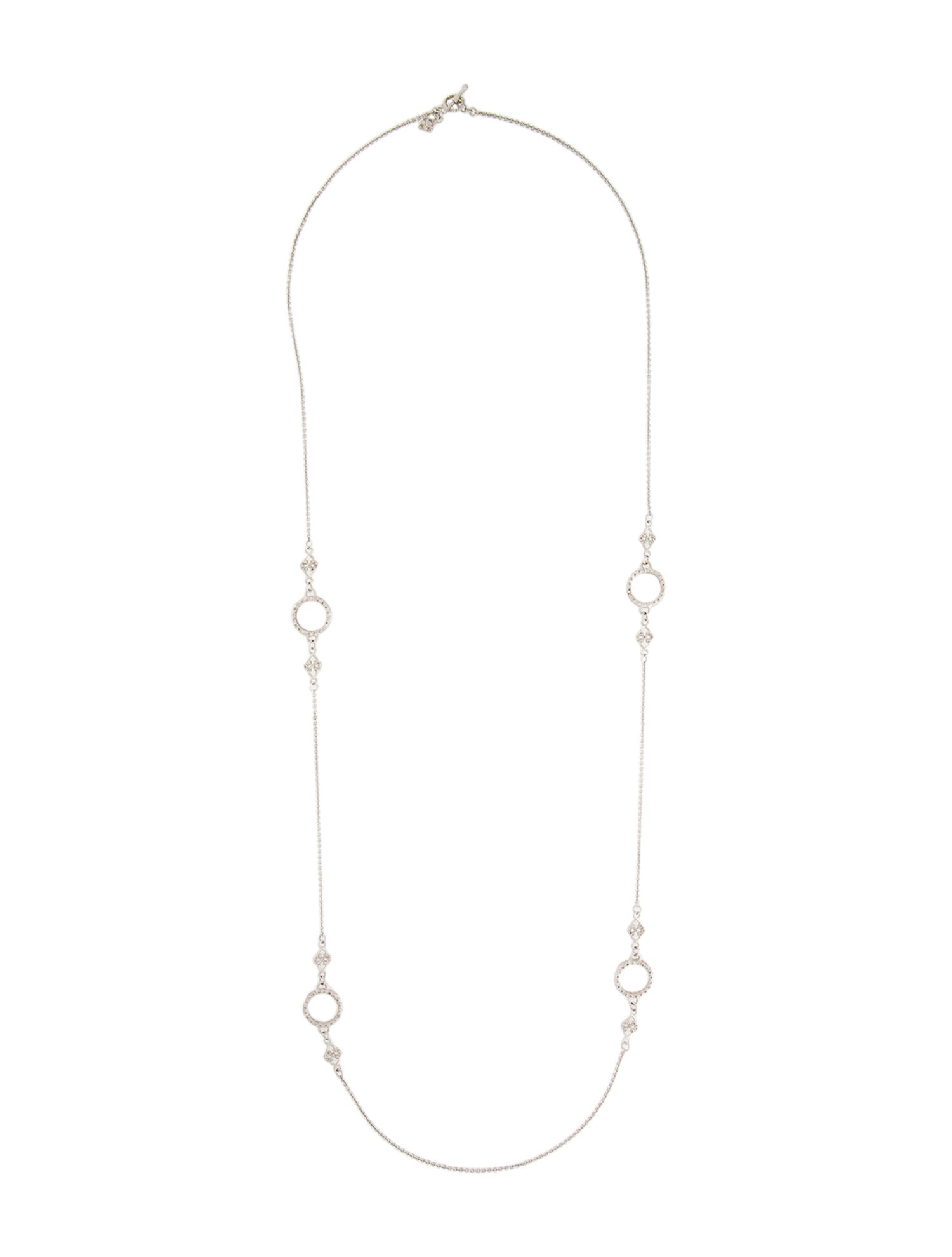 Armenta Diamond Station Necklace - Sterling Silver Station, Necklaces ...