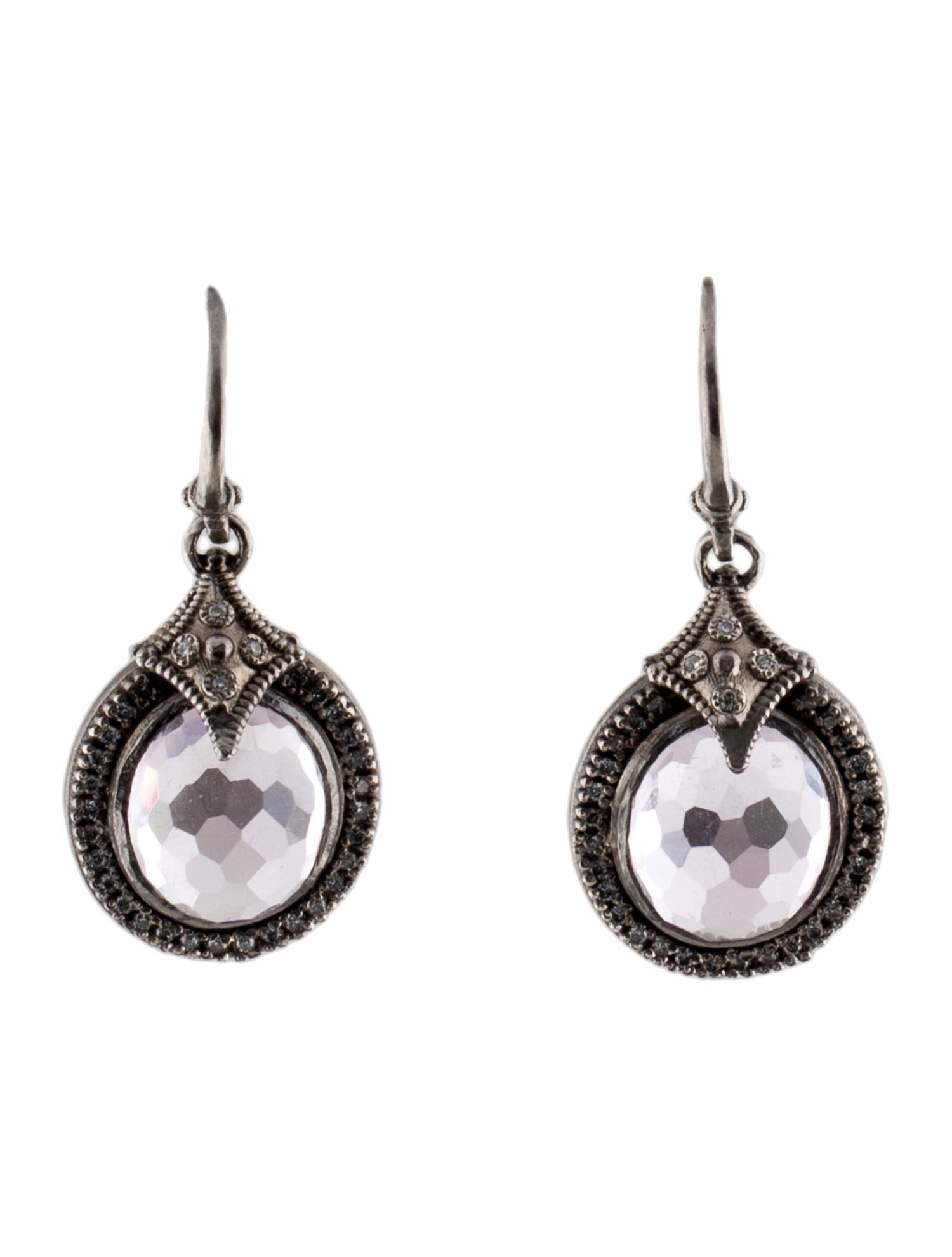 Earrings 14K 1.15ctw Ruby & Diamond Drop Earrings - 14K Yellow Gold ...