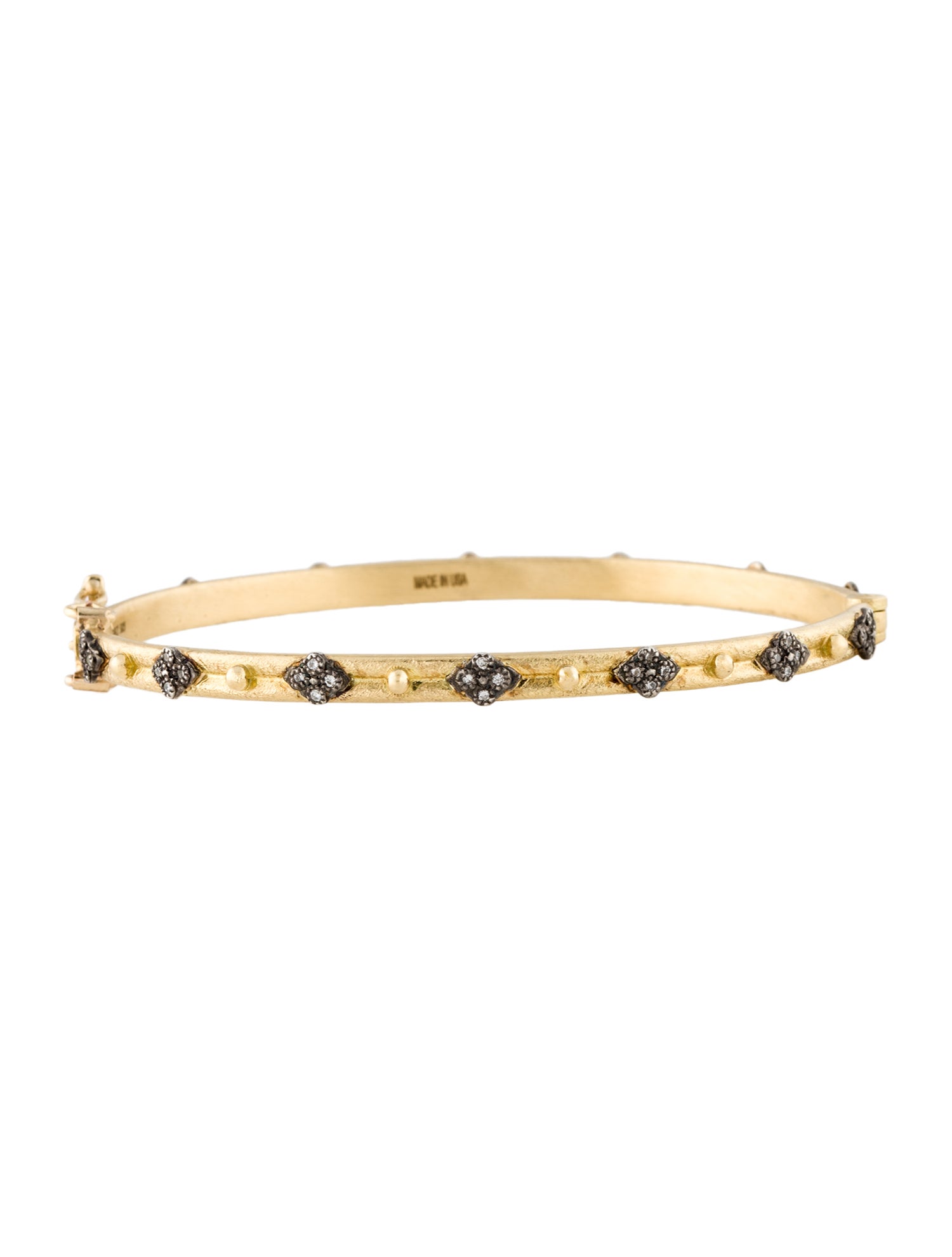 Armenta 18K Diamond Crivelli and Granulation Bangle Bracelet - 18K ...