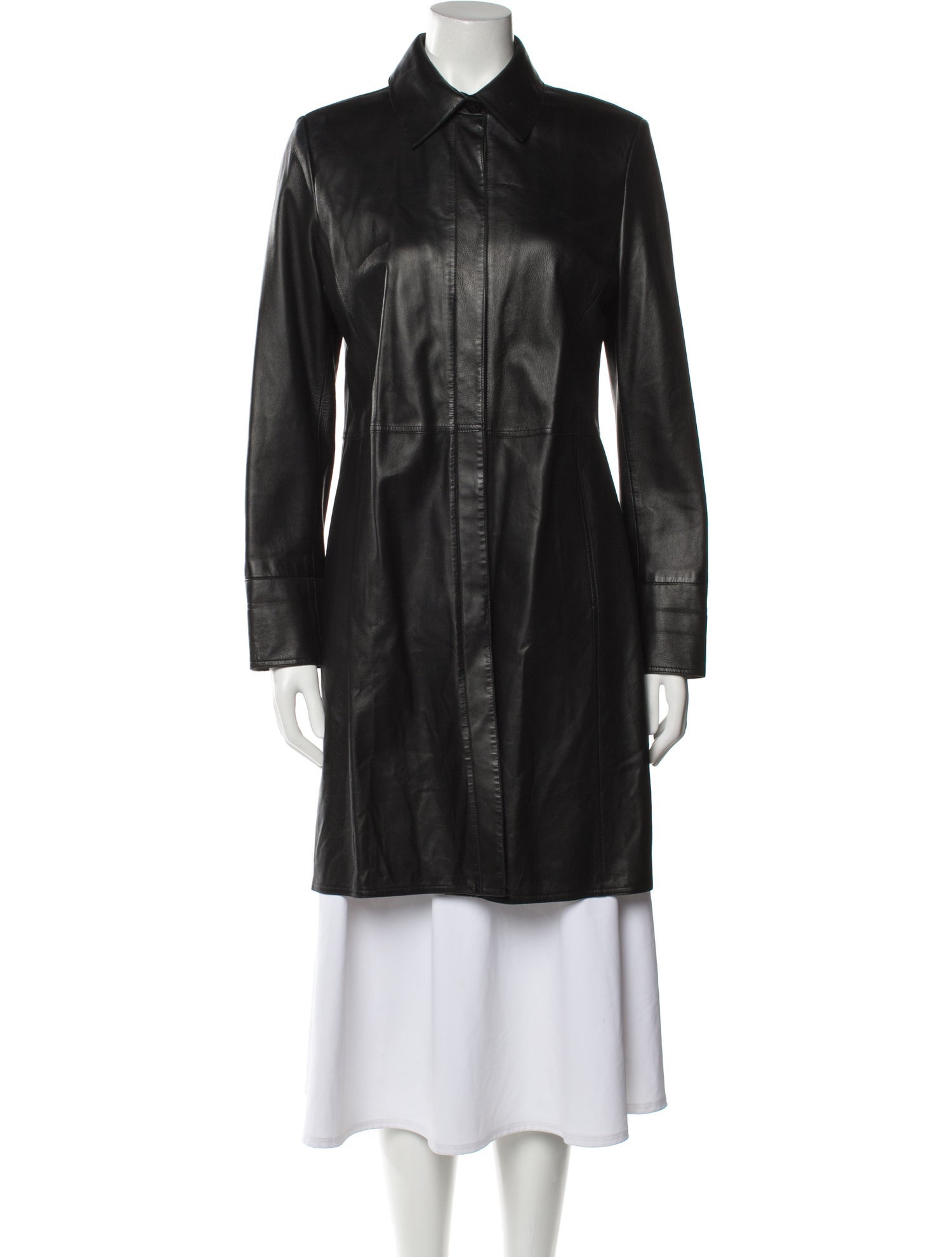 Armani Collezioni Calf Leather Evening Jacket - Black Jackets, Clothing ...