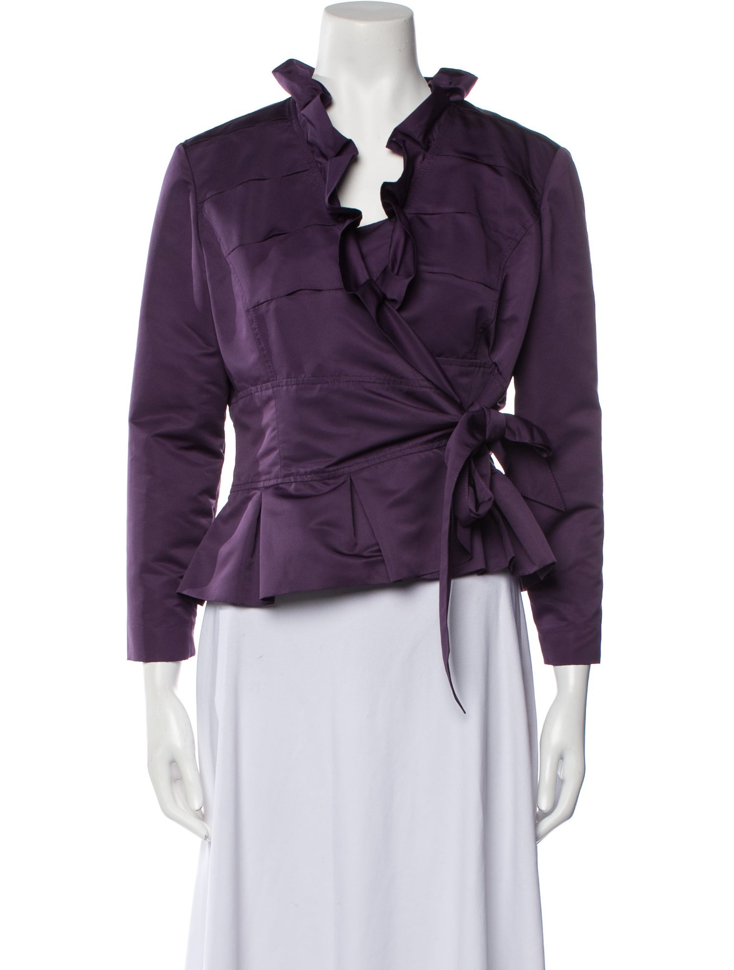 Chanel Tweed Fringe-Trimmed Jacket - Purple Jackets, Clothing ...