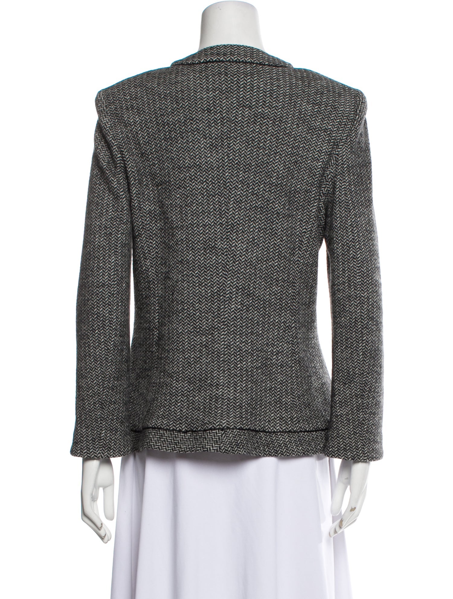Armani Collezioni Printed Evening Jacket - Grey Jackets, Clothing ...