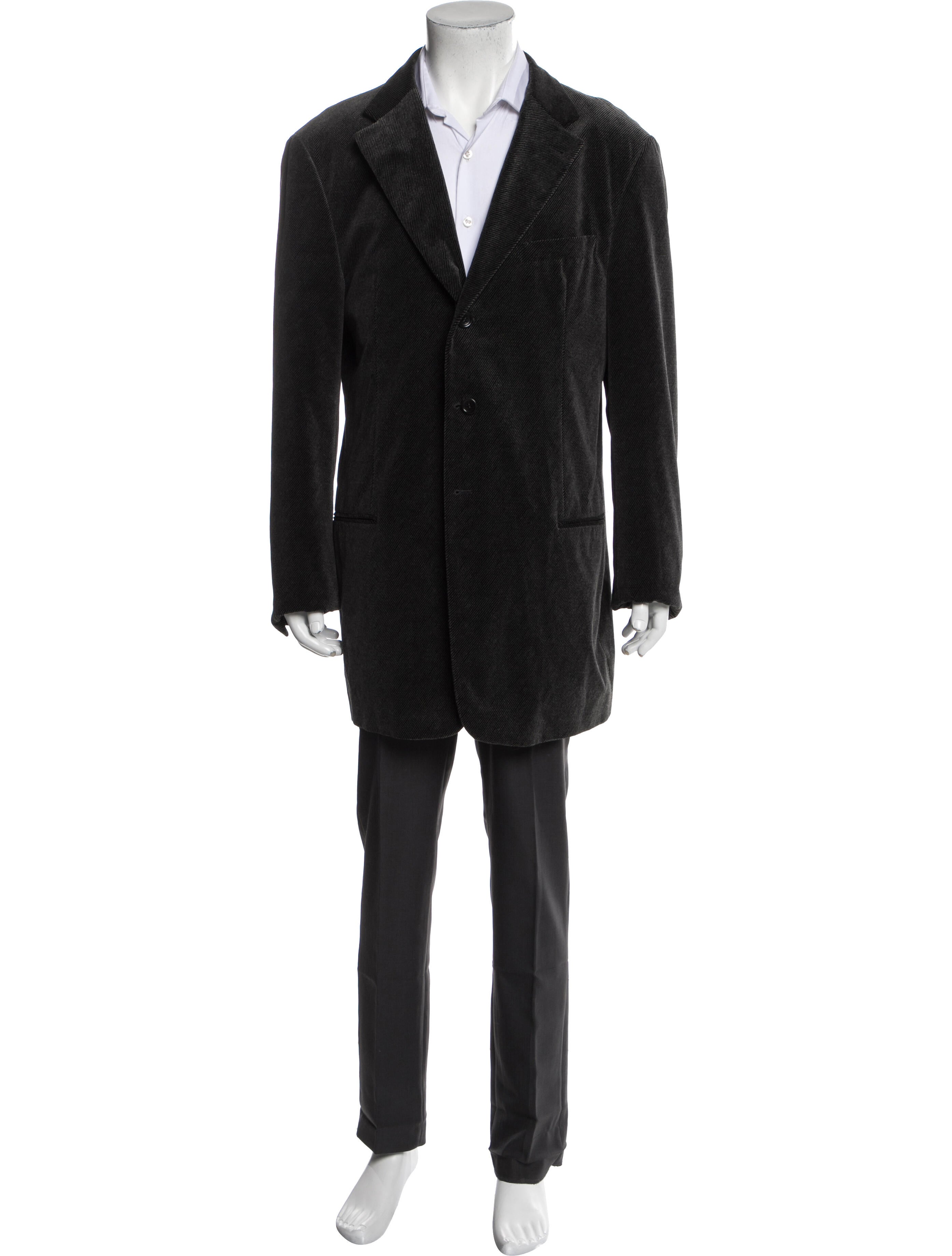 Armani Collezioni Overcoat - Grey Outerwear, Clothing - ARR88897 | The ...