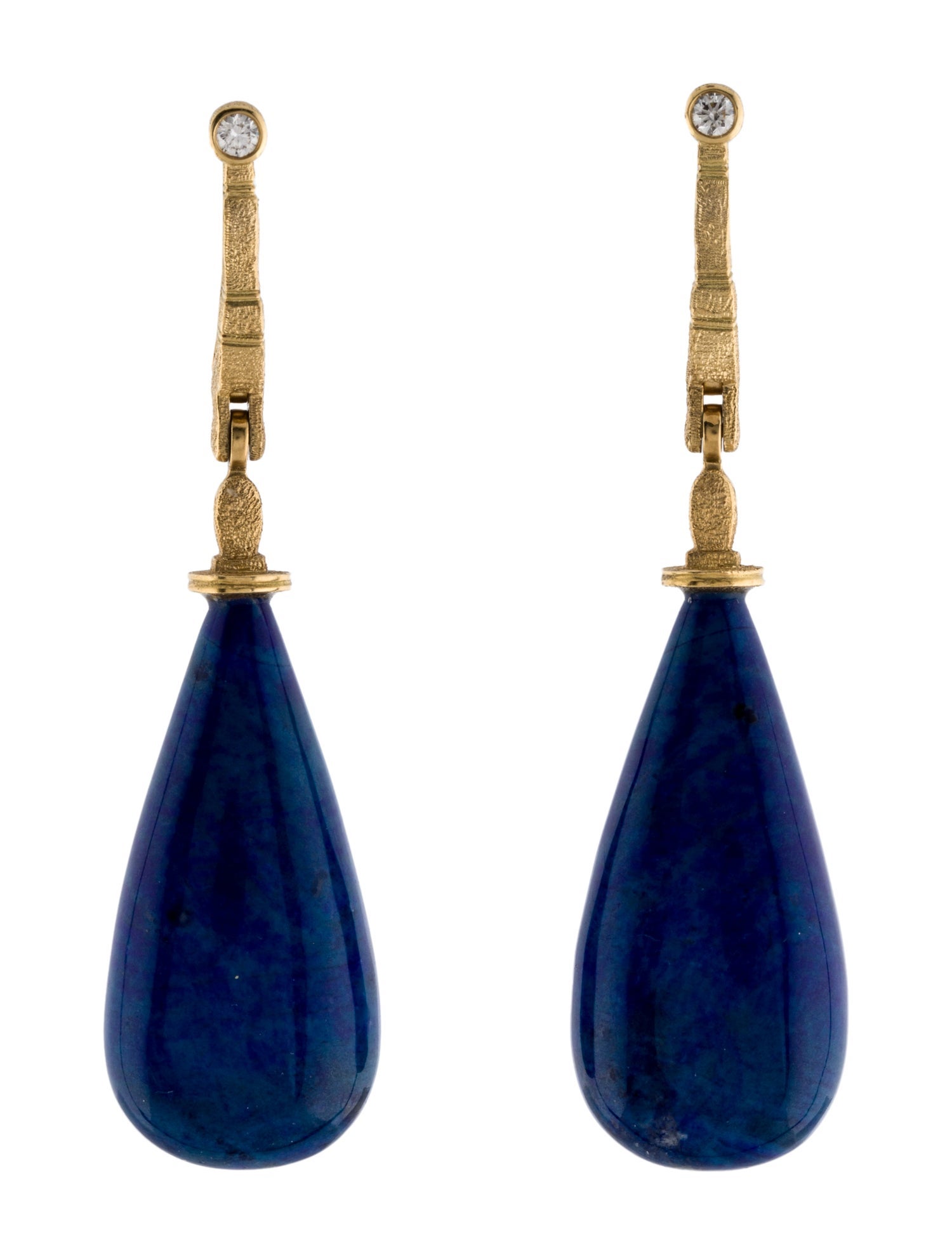 Alex Sepkus 18K Lapis Lazuli & Diamond Sticks & Stones Drop Earrings ...