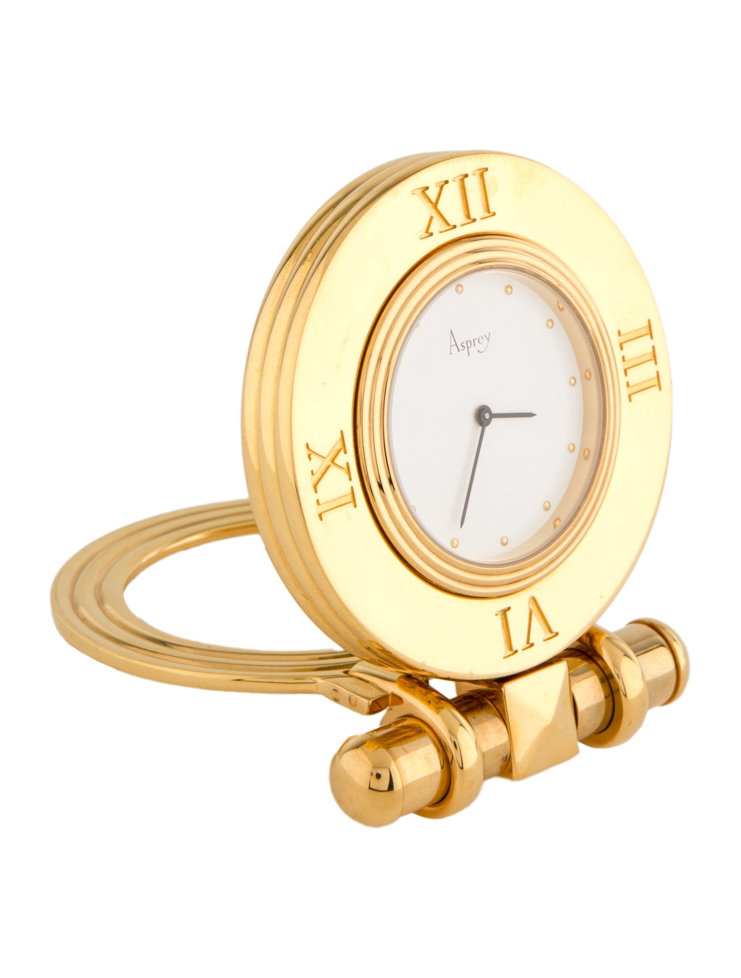 Asprey Travel Clock - Gold Decorative Accents, Decor & Accessories ...