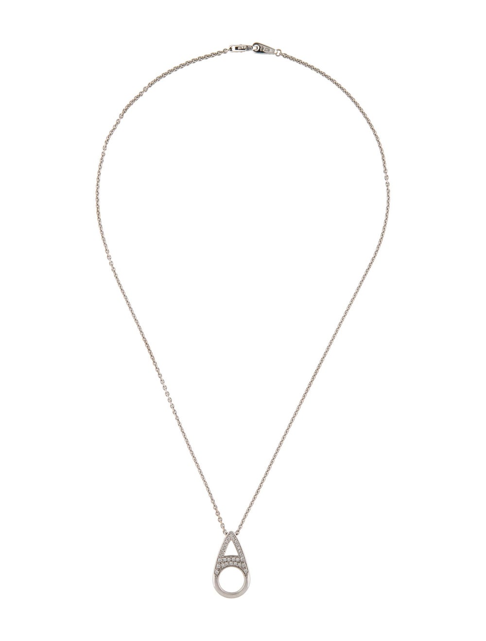 Asprey Diamond Zipper Pendant Necklace - Rhodium-Plated 18K White Gold ...