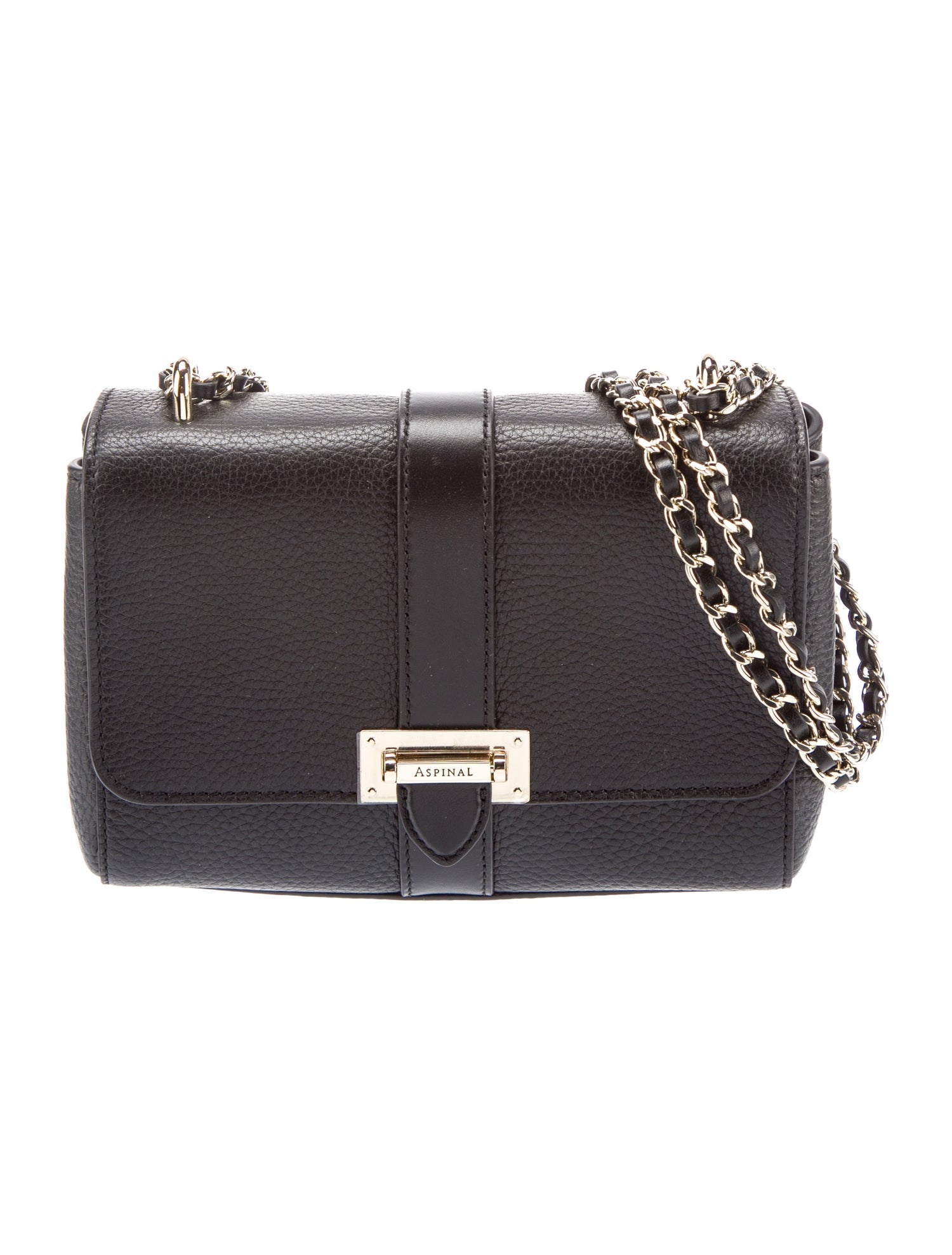Aspinal of London leather shoulder bag - Black Shoulder Bags, Handbags ...