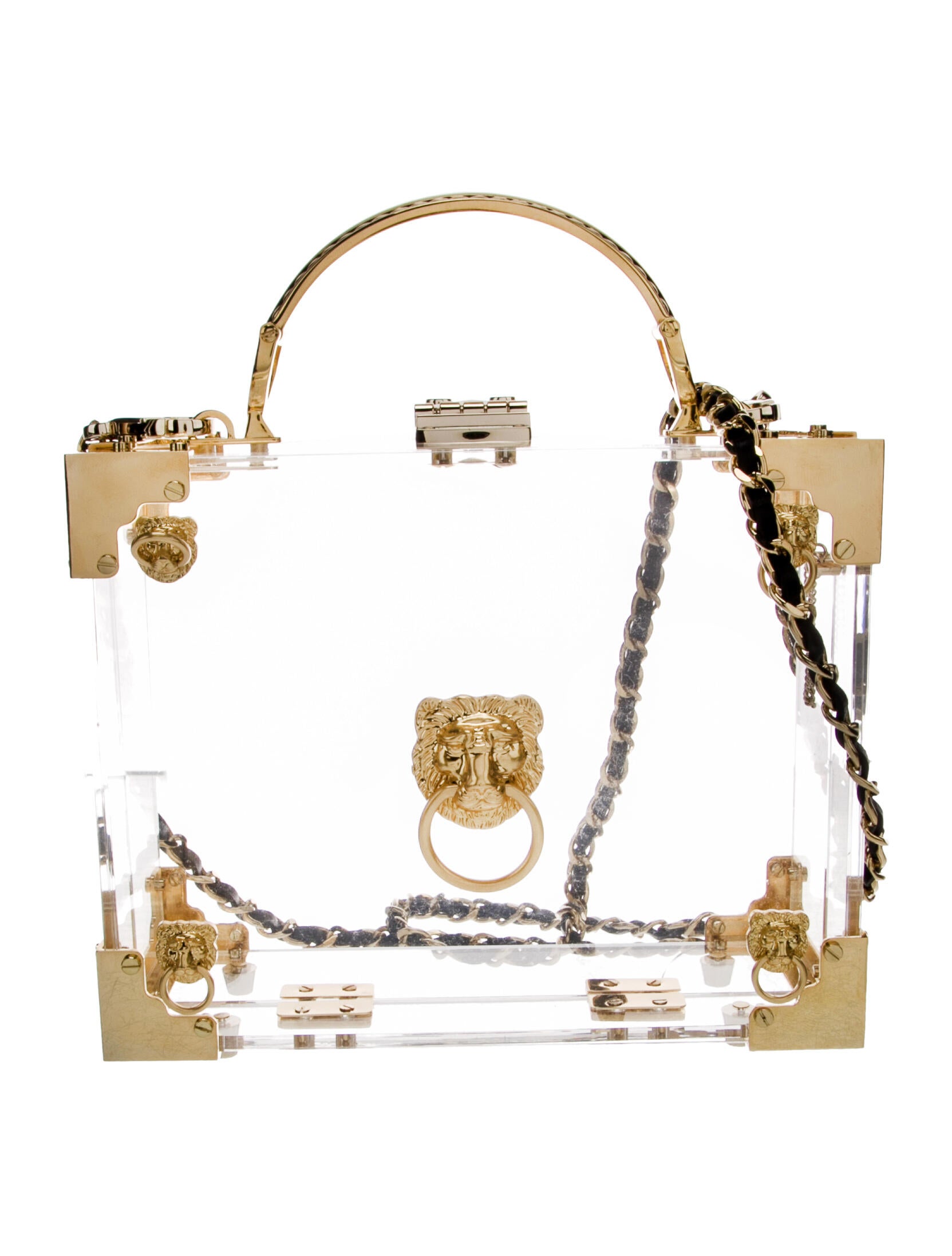 Aspinal of London Acrylic Top Handle Bag - Clear Handle Bags, Handbags ...