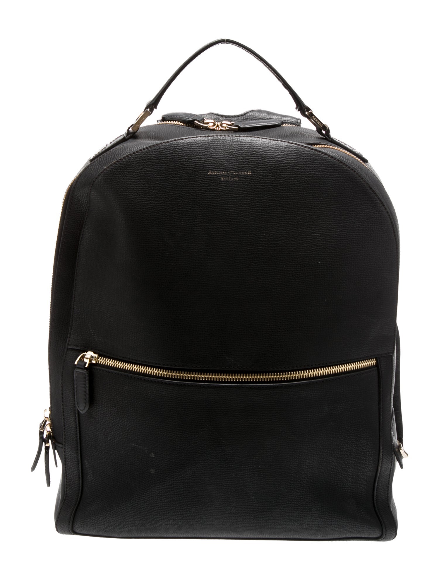 Aspinal of London Leather Backpack - Black Backpacks, Handbags ...