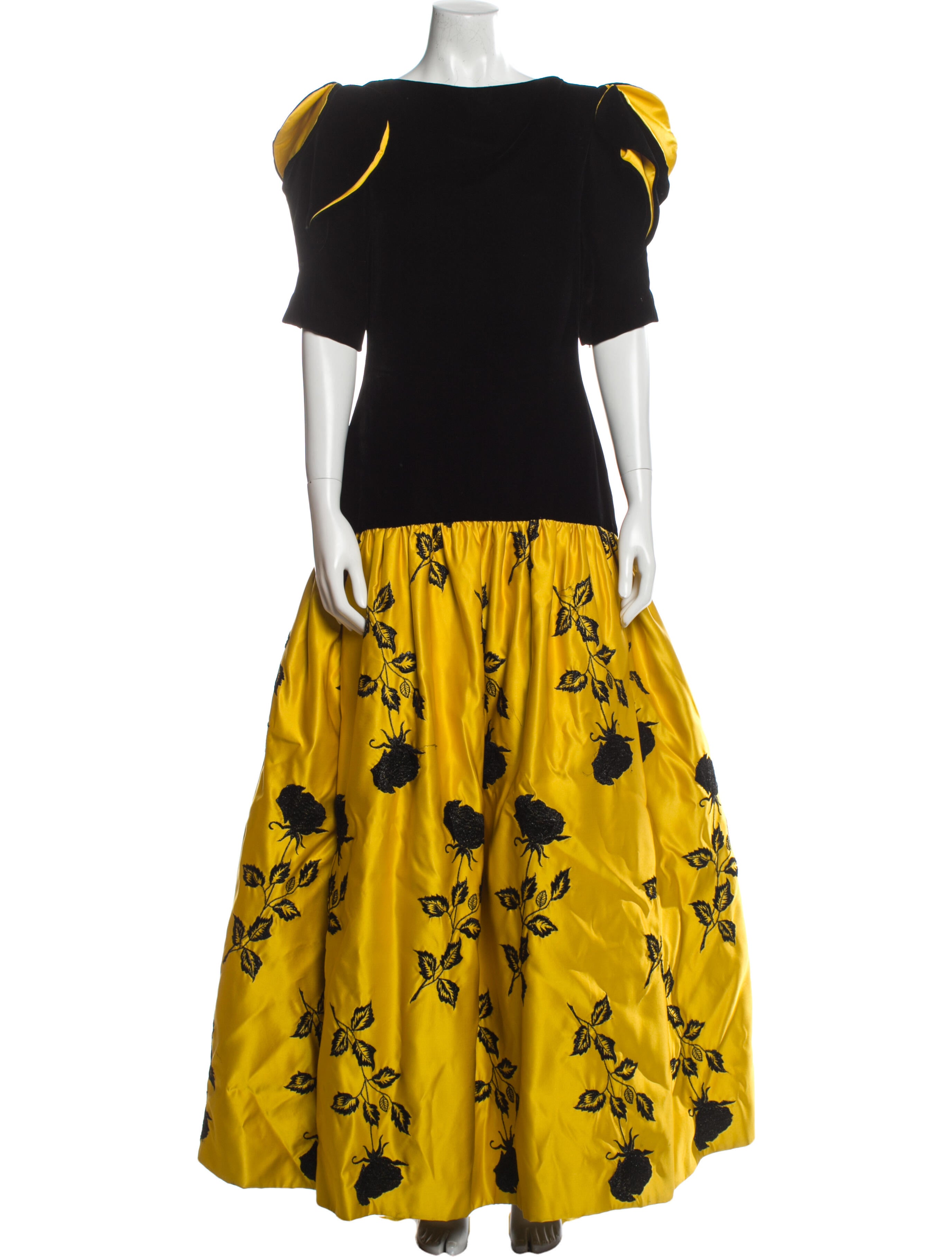 Arnold Scaasi Vintage Long Dress - Black Dresses, Clothing - ASRCN20153 ...