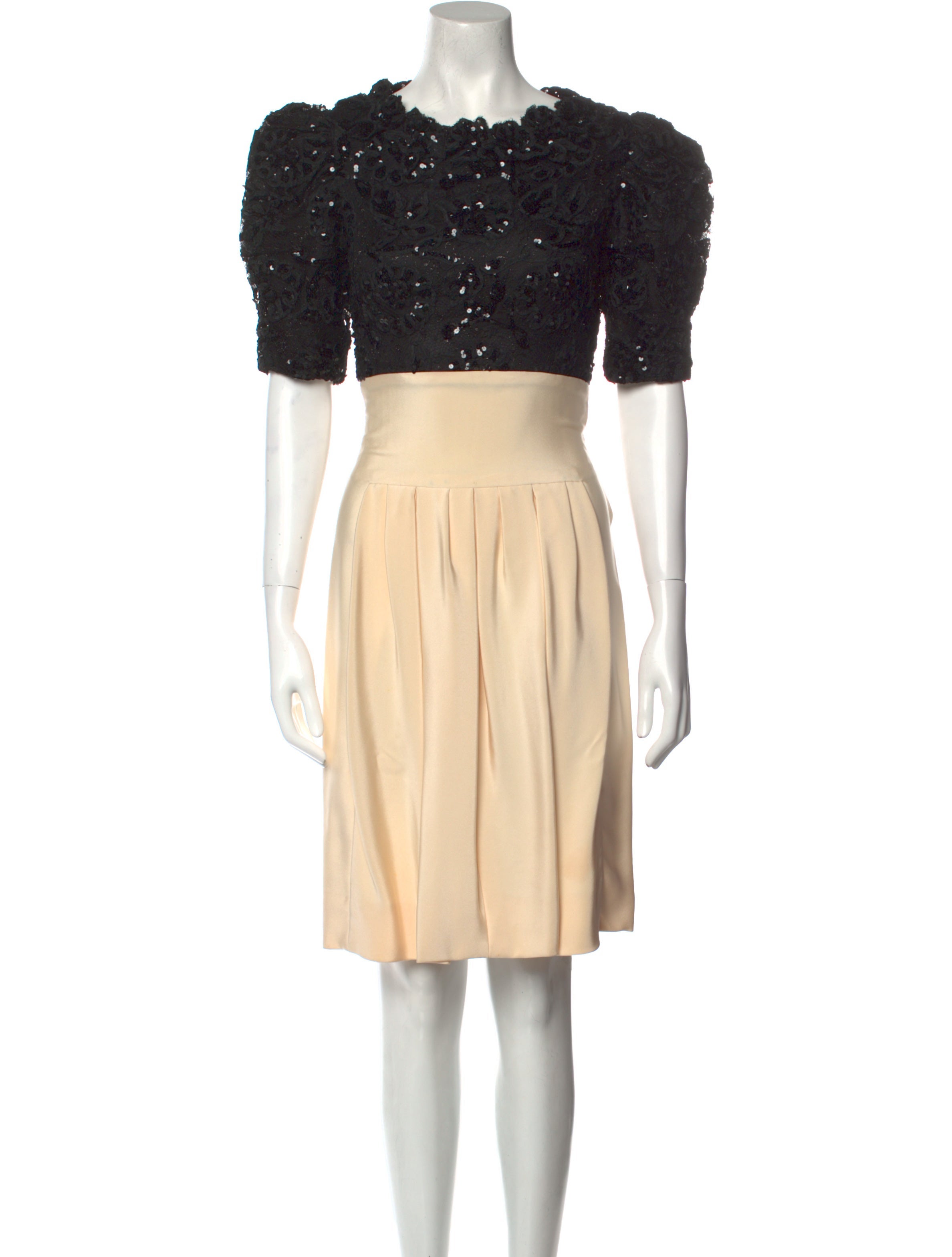 Arnold Scaasi Vintage Knee-Length Dress - Black Dresses, Clothing ...