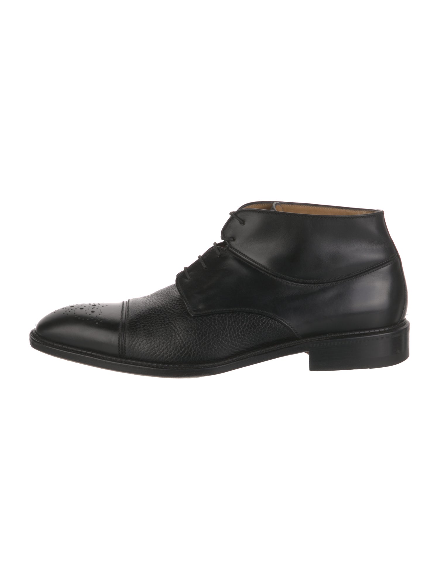 a.testoni Leather Lasercut Accents Derby Shoes - Black Oxfords, Shoes ...