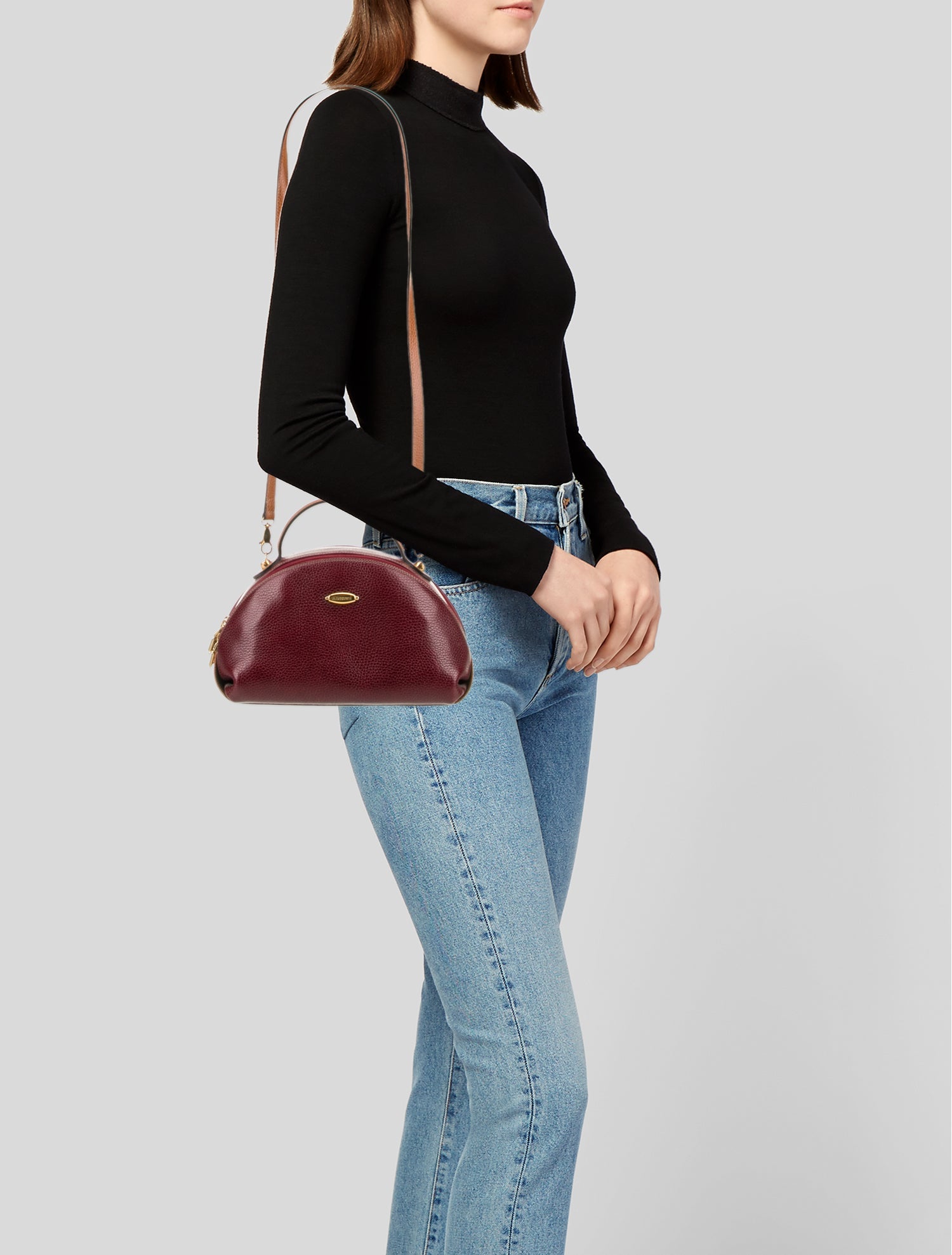 Burberry Canvas Leather Trimmed Handle Bag - Neutrals Handle Bags ...