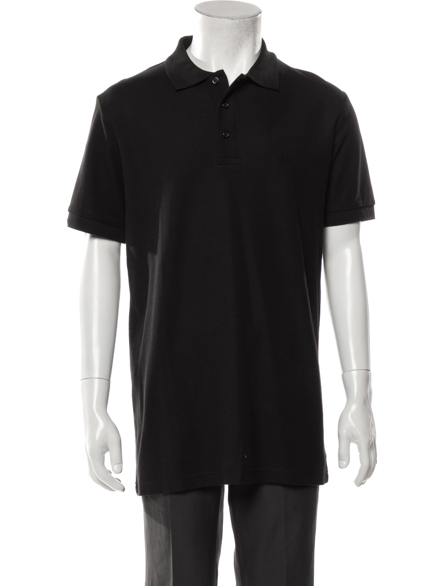 Audemars Piguet Crew Neck Short Sleeve Polo Shirt - Black Polos ...