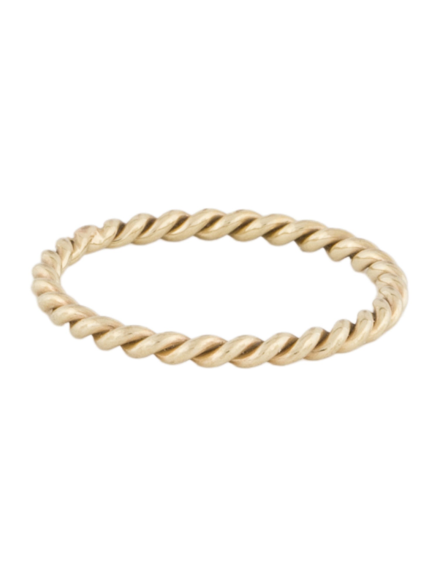 Aurate 14K Stackable Twist Ring - Band, Rings - AURAT20593 | The RealReal