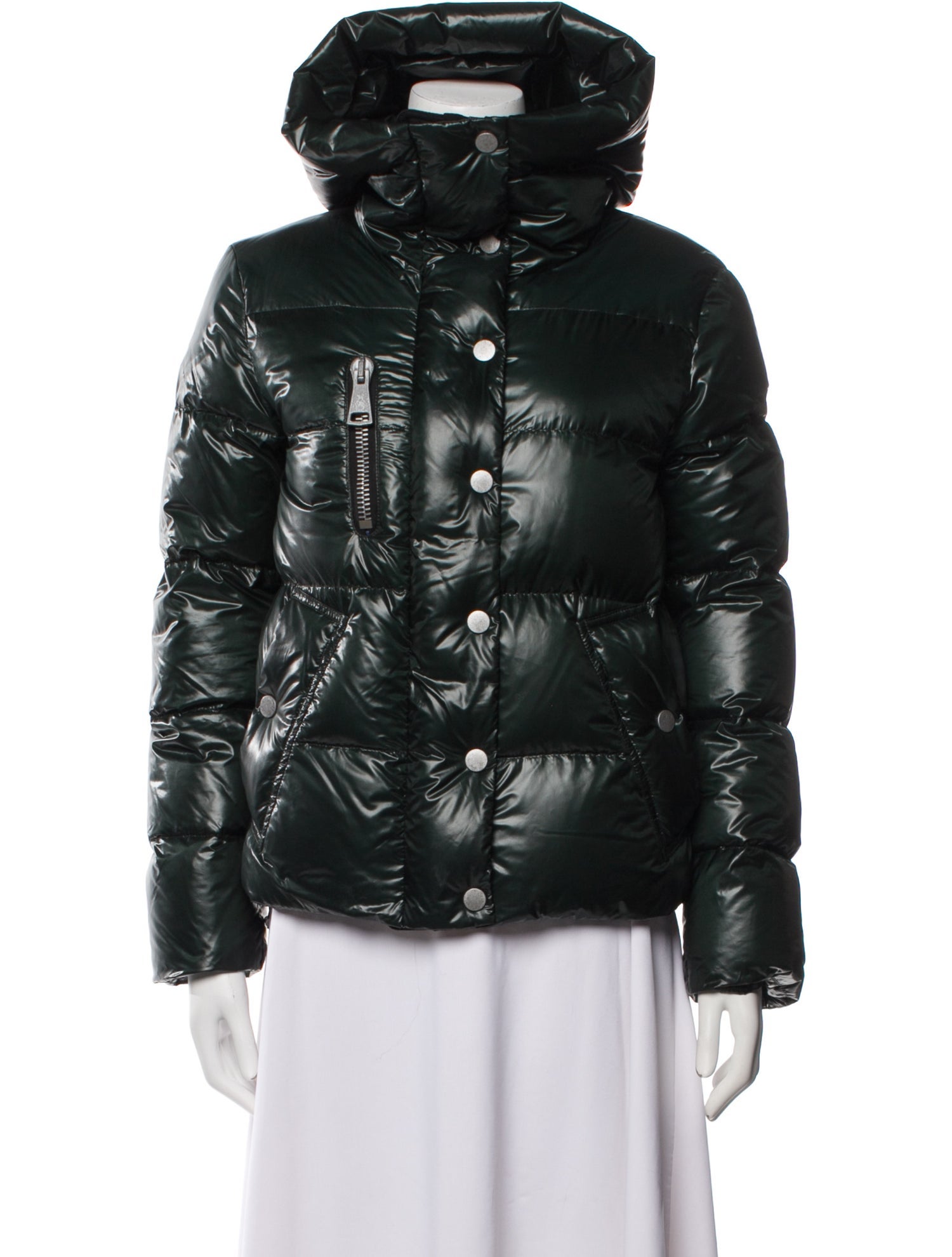 Authier Nylon Down Jacket - Green Jackets, Clothing - AUT20831 | The ...