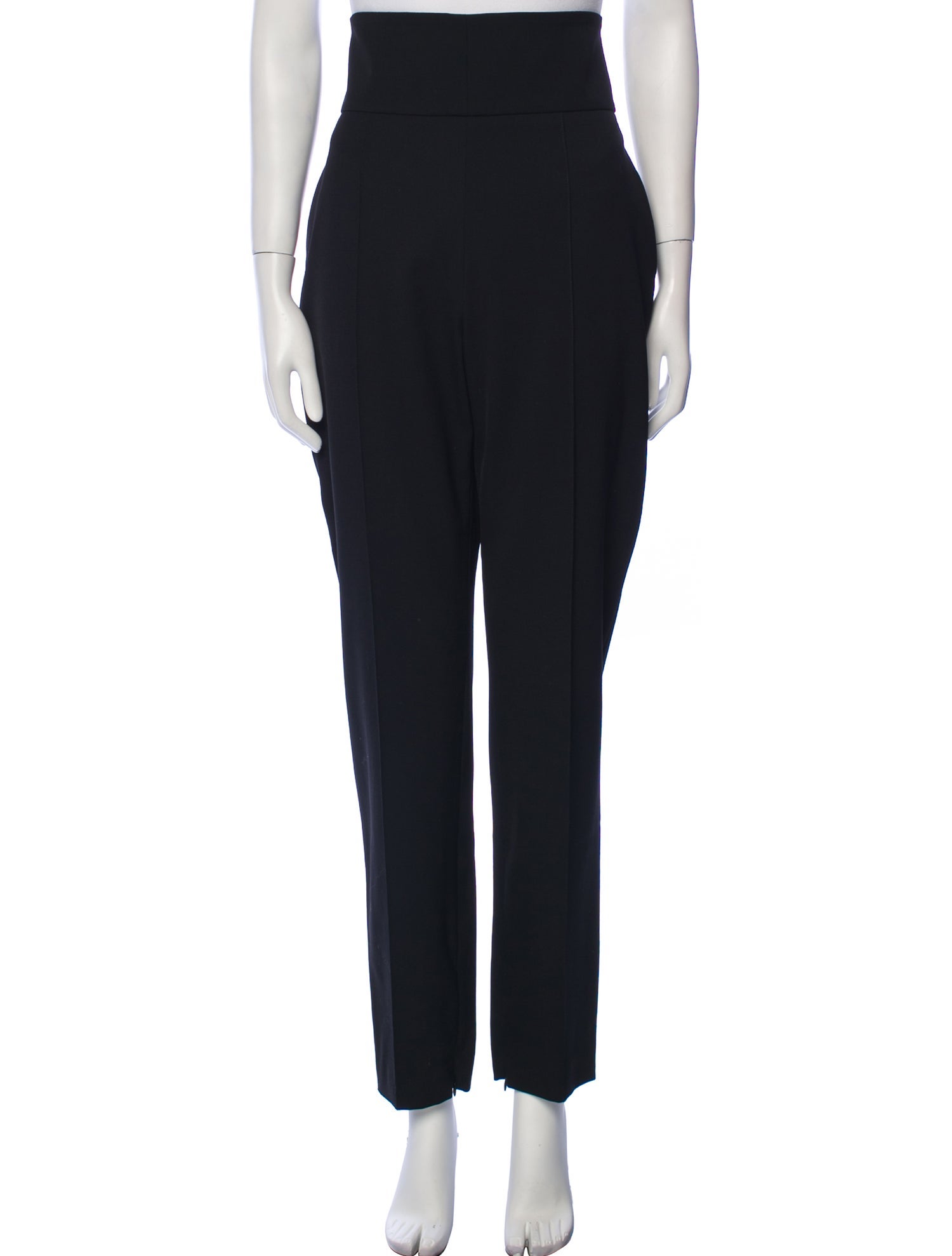 Alexandre Vauthier Straight Leg Pants - Black, 13" Rise Pants, Clothing ...