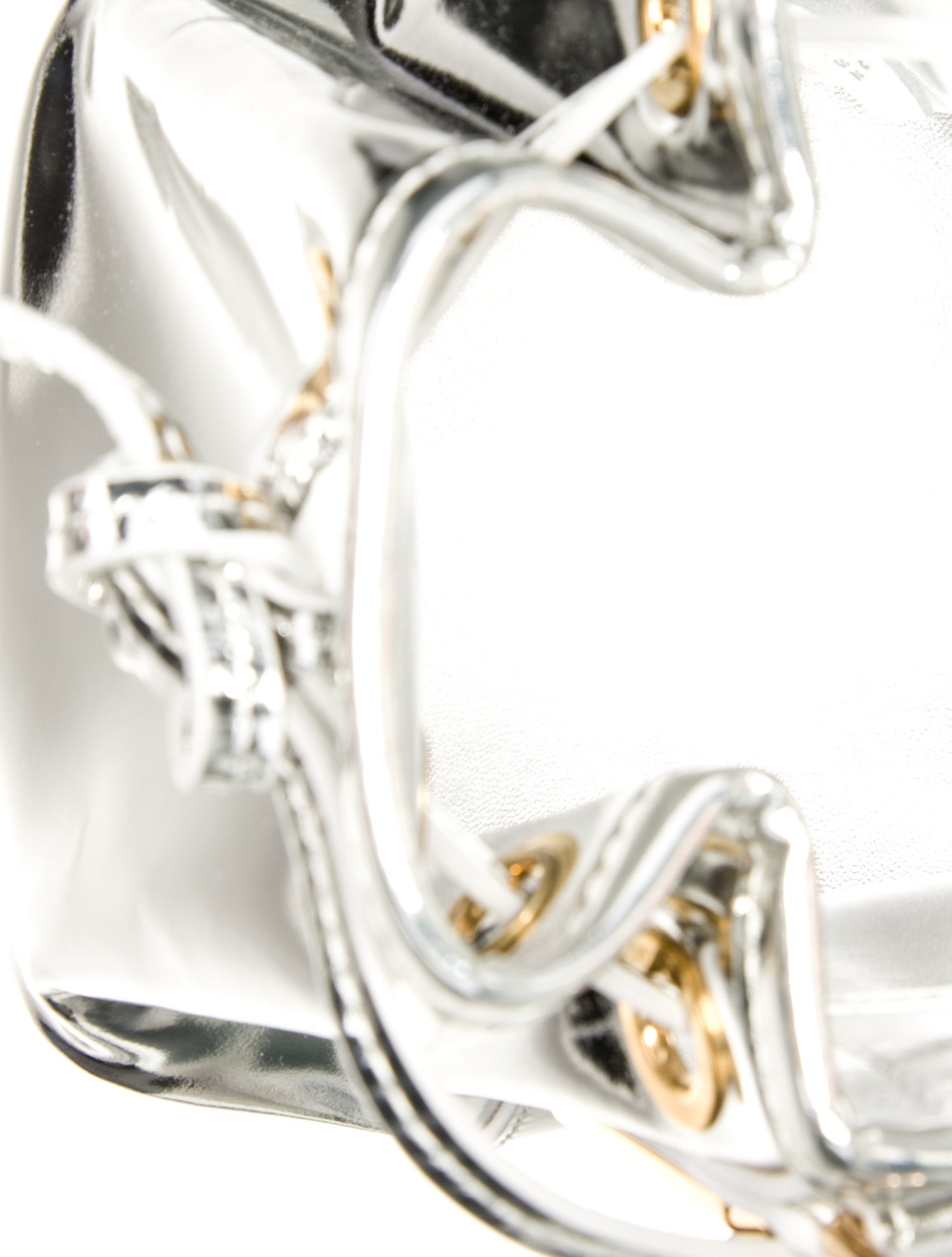 Alexandre Vauthier Leather Top Handle Bag w/ Tags - Silver Handle Bags ...