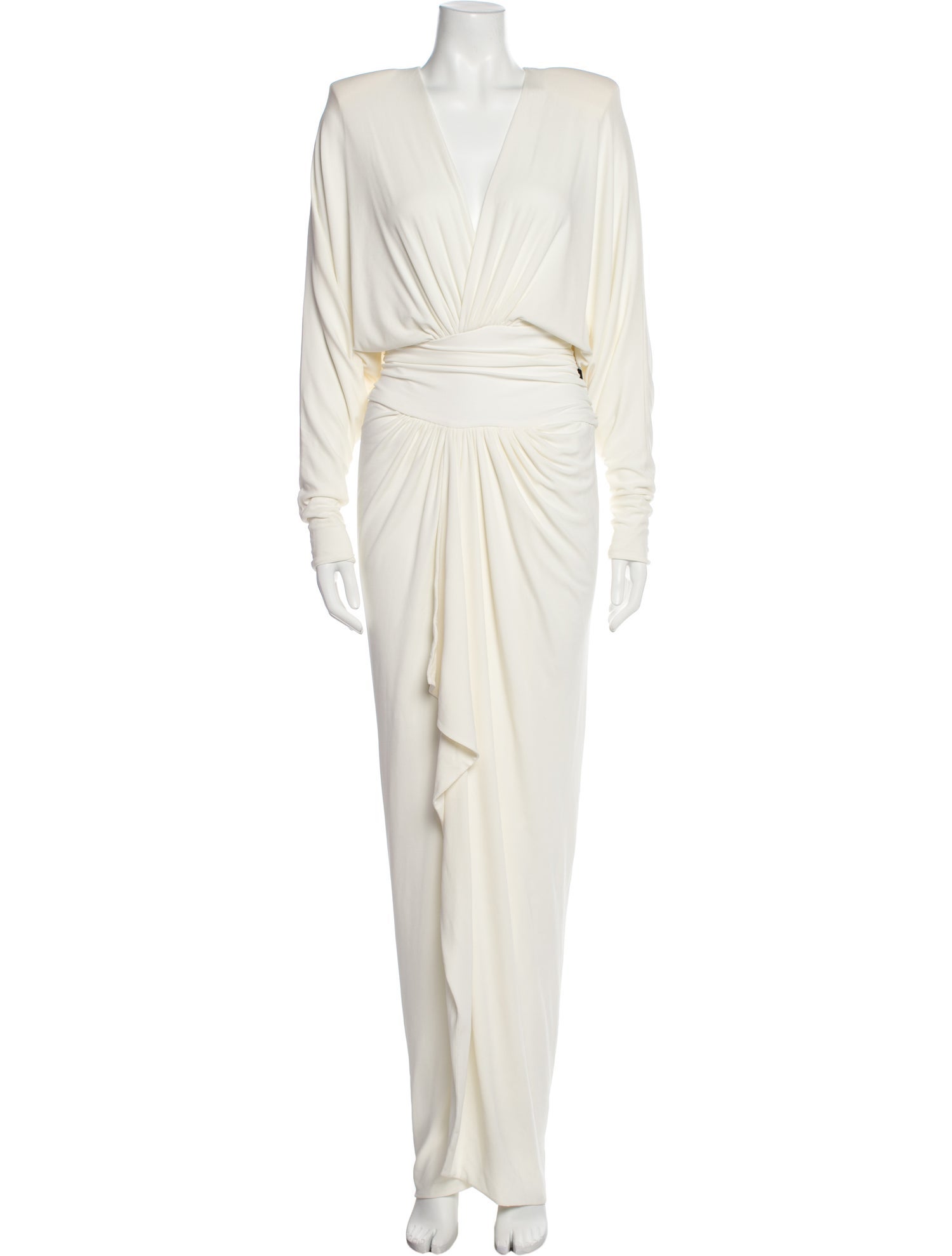 Alexandre Vauthier V-Neck Long Dress w/ Tags - Neutrals Dresses ...