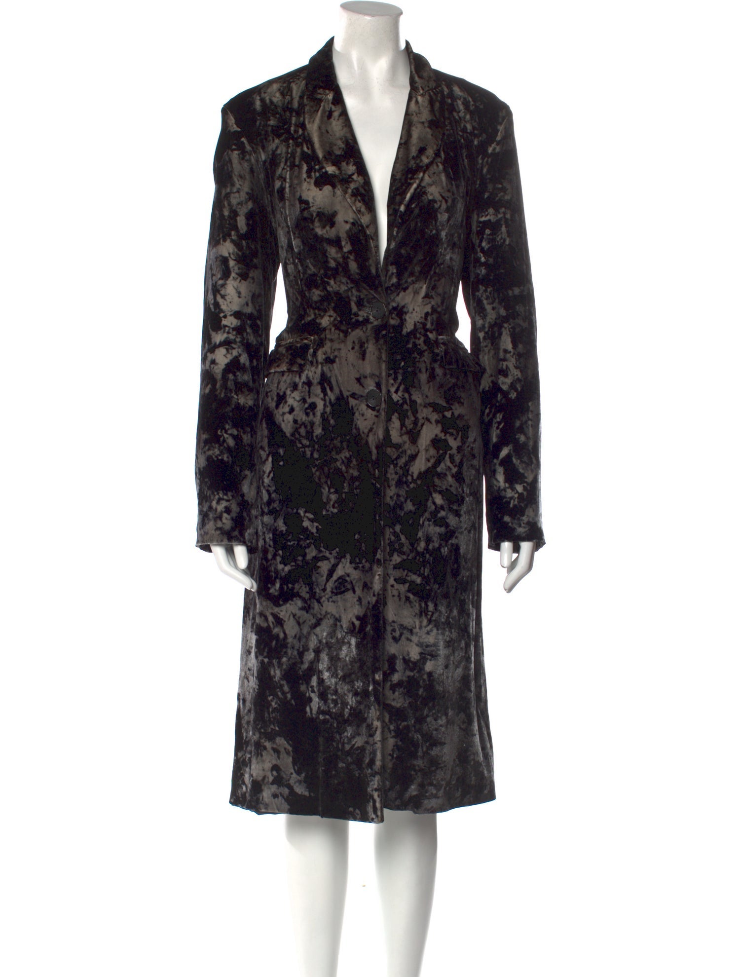 Avant Toi Floral Print Midi Length Dress - Black Dresses, Clothing ...