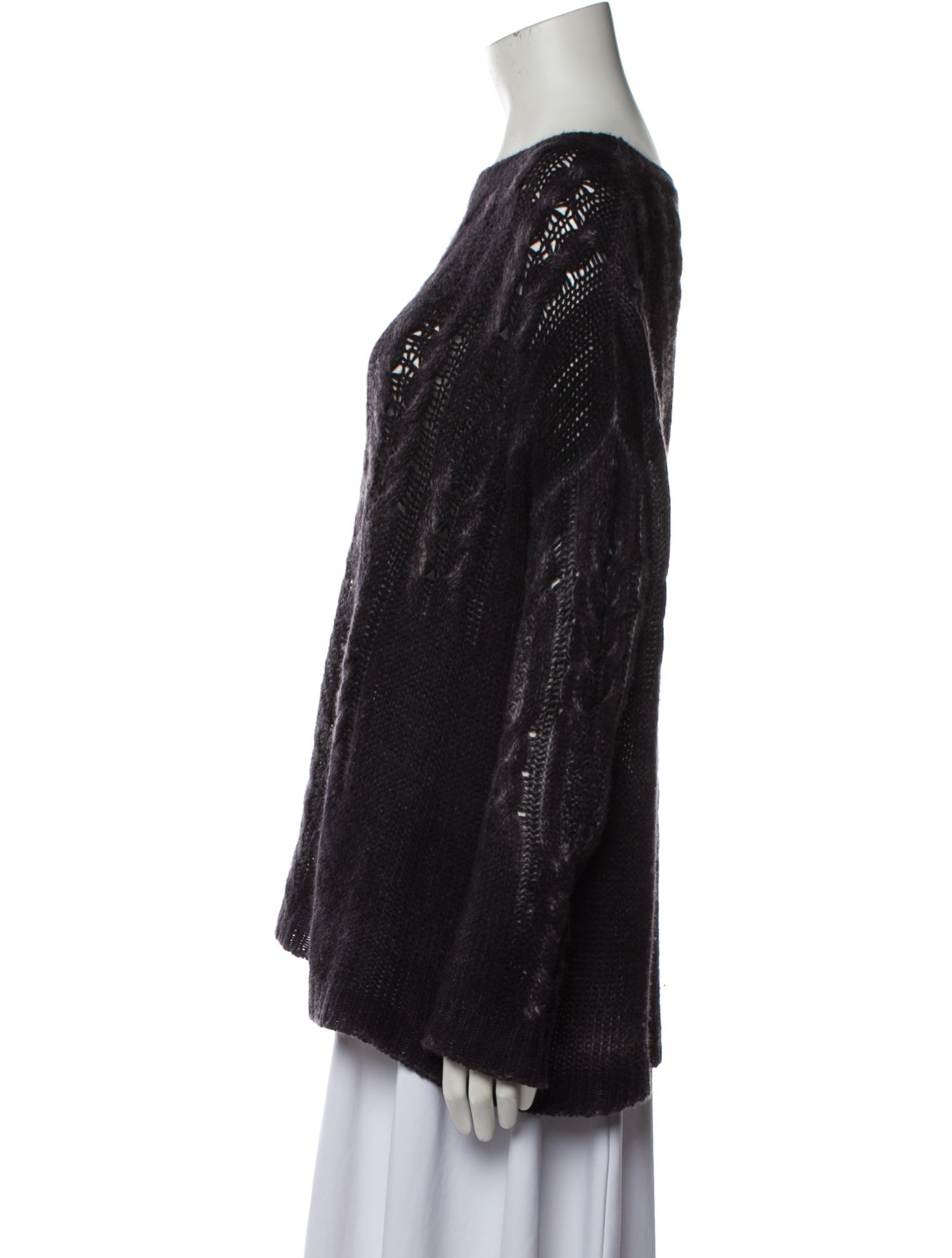 Avant Toi Cashmere Bateau Neckline Sweater - Purple Knitwear, Clothing ...