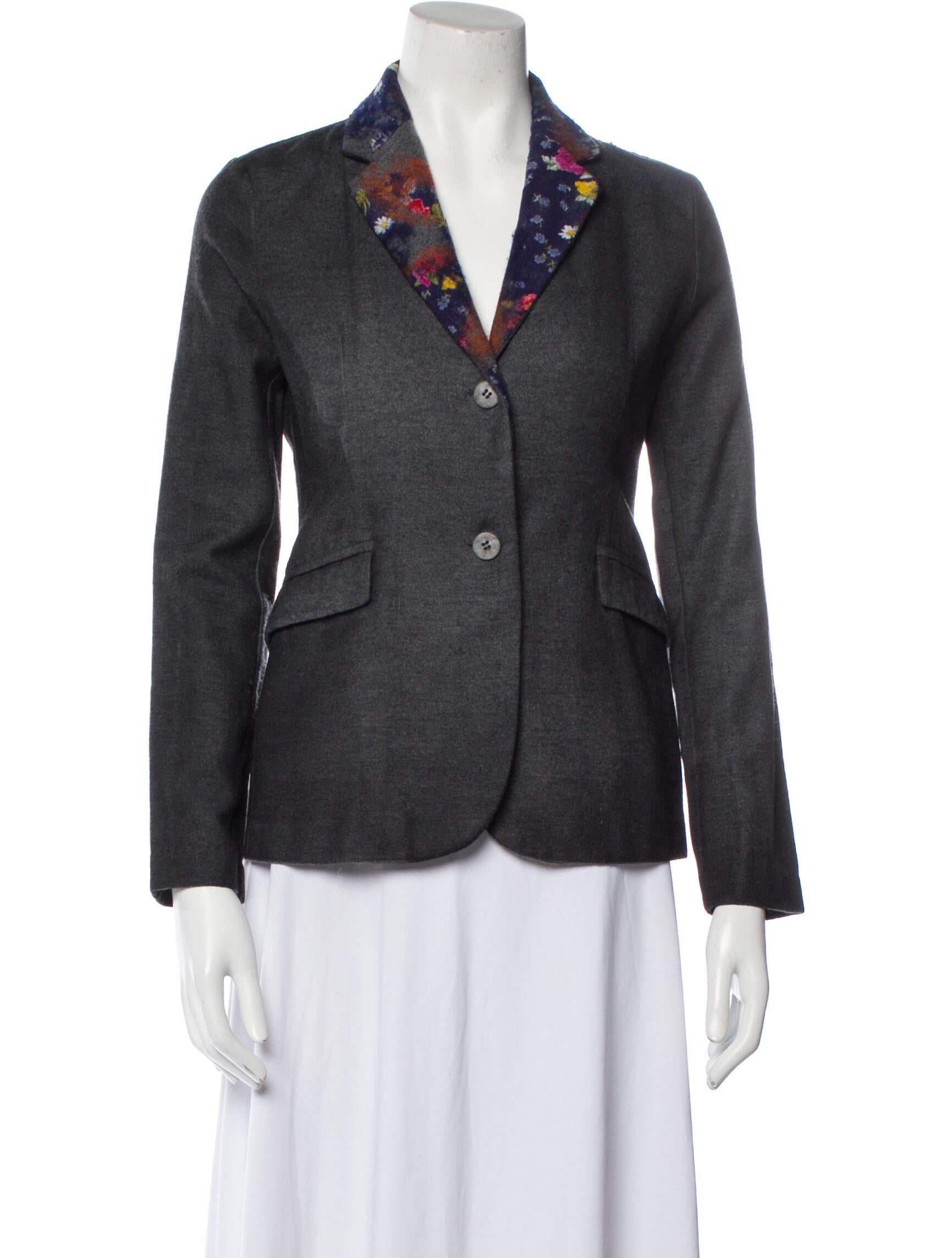Avant Toi Virgin Wool Blazer - Grey Jackets, Clothing - AVT22844 | The ...