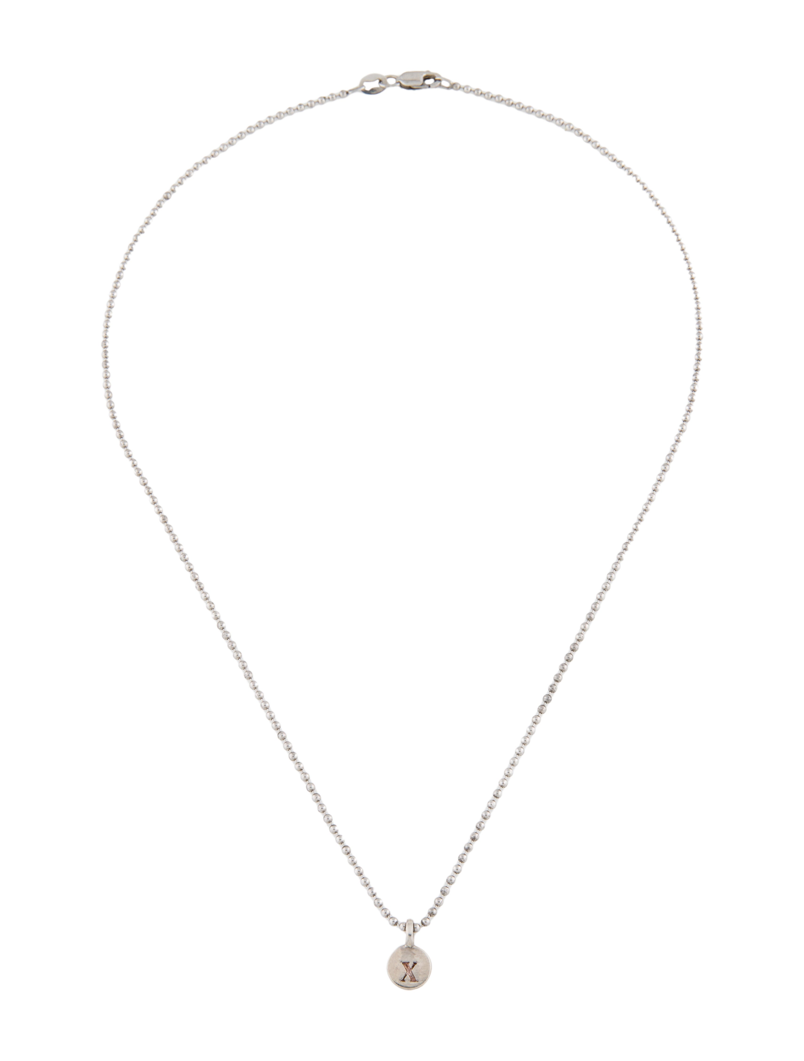 Alex Woo Mini Additions™ Letter 'X' Pendant Necklace - Sterling Silver ...