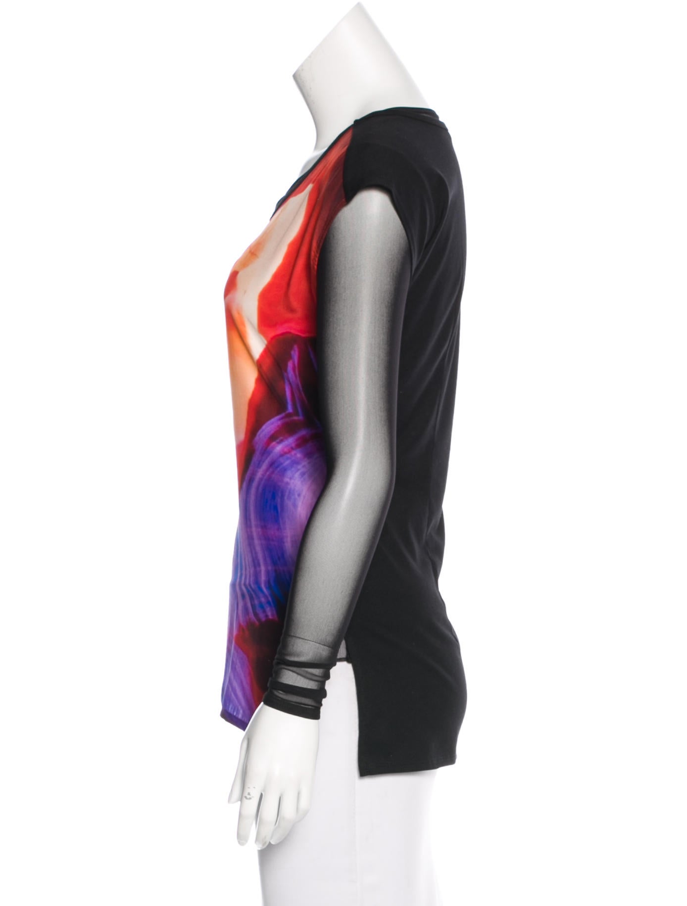 Barbara Bui Printed Layered Top - Black Tops, Clothing - BAB22250 | The ...