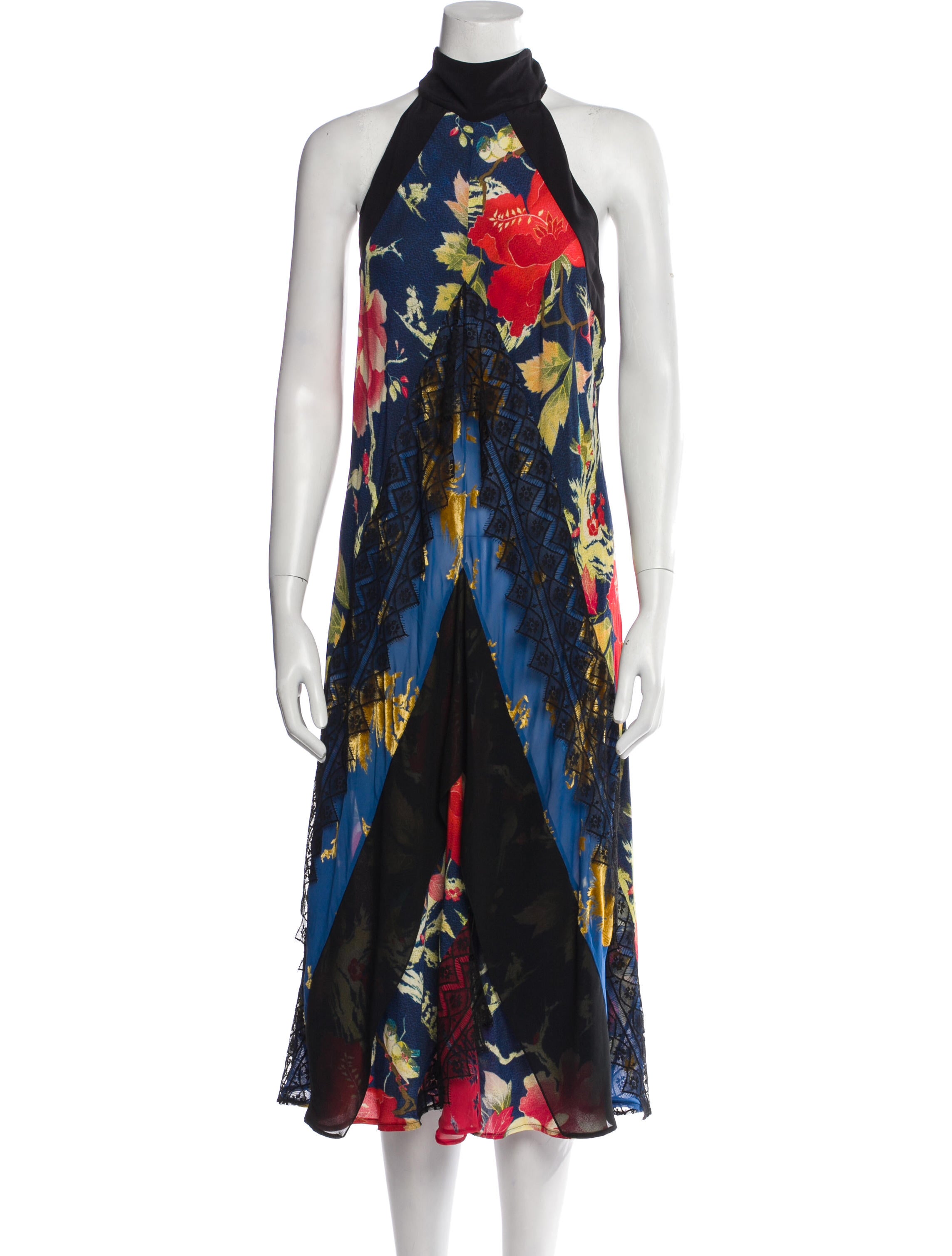 Barbara Bui Printed Long Dress - Black Dresses, Clothing - BAB40593 ...