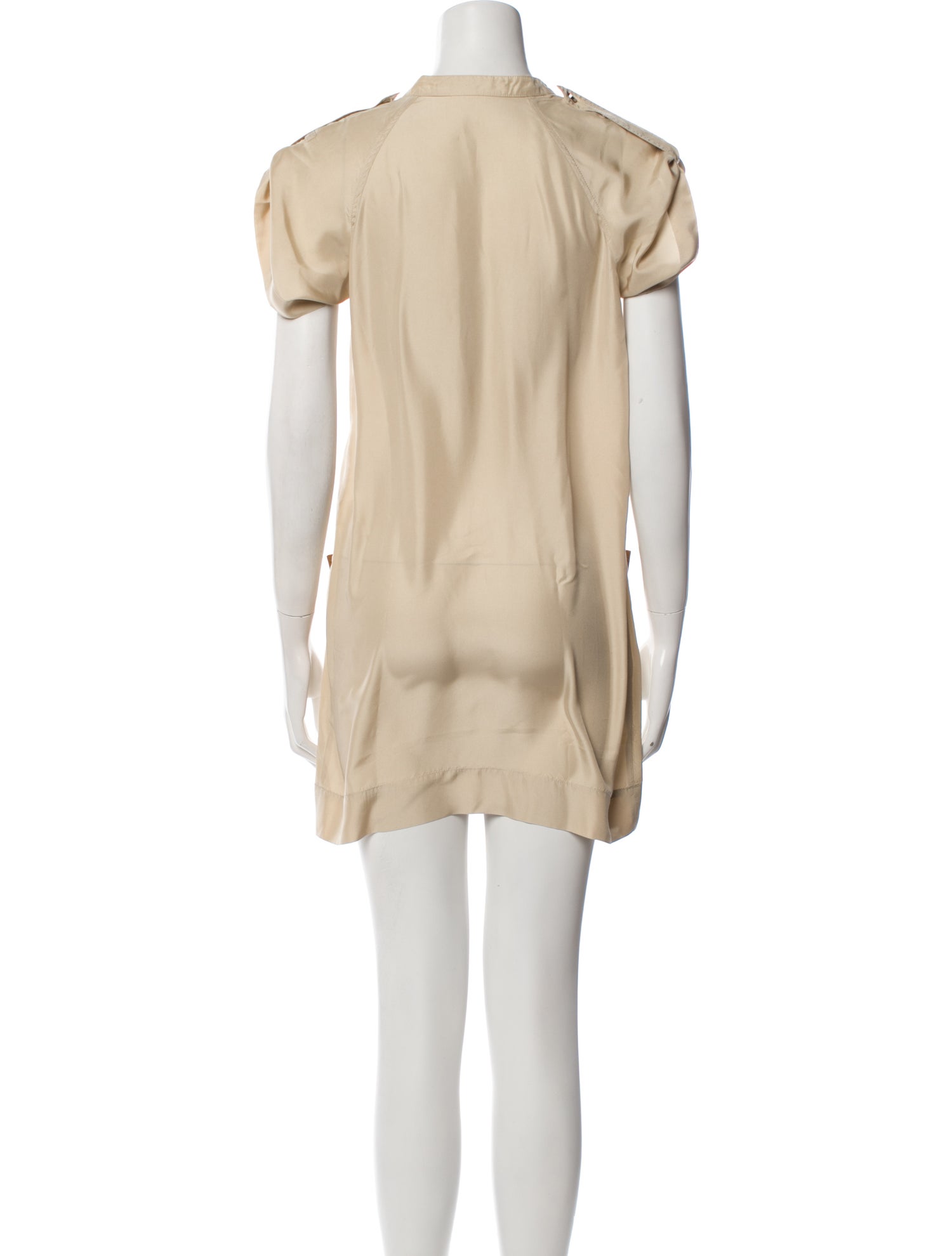 Barbara Bui Silk Mini Dress - Neutrals Dresses, Clothing - BAB43512 ...