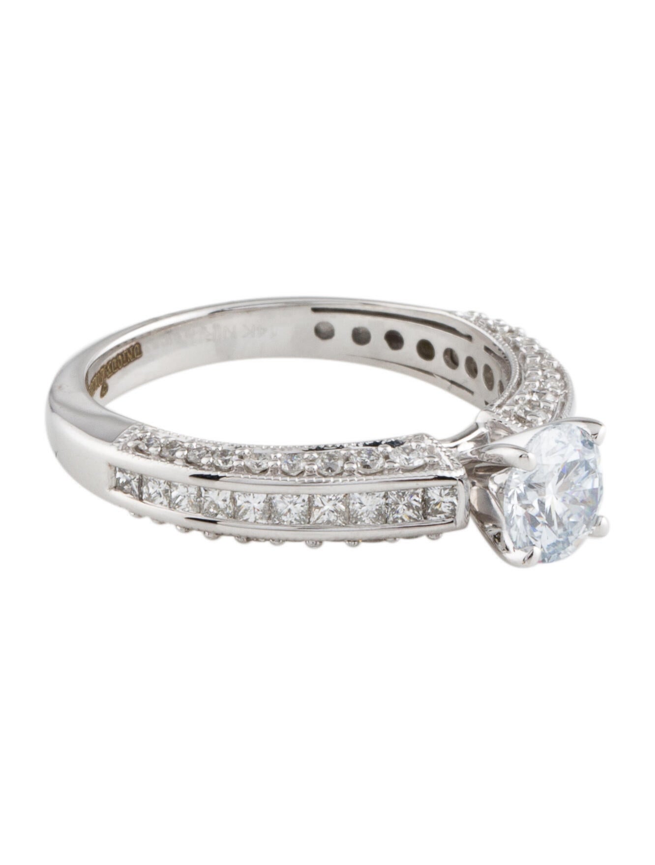 Badgley Mischka 14K Lab-Grown Diamond Engagement Ring - Rhodium-Plated ...