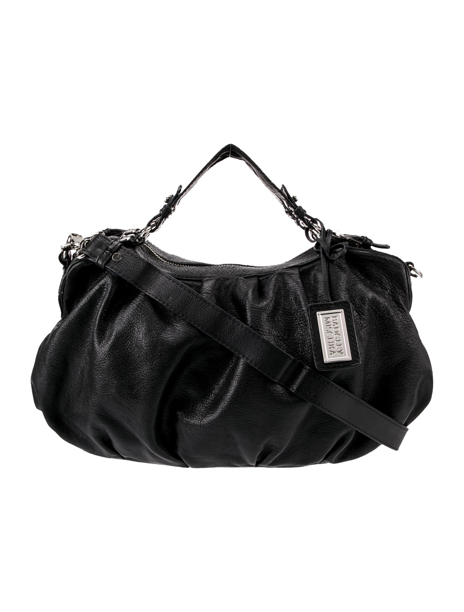 Badgley Mischka leather handle bag - Black Handle Bags, Handbags ...