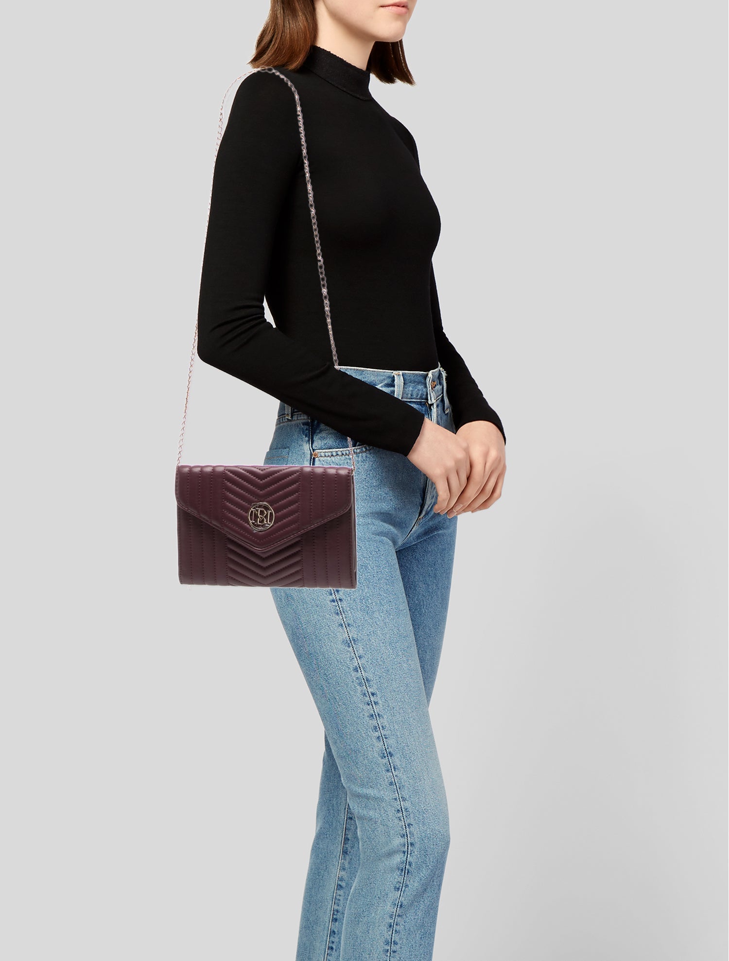 Badgley Mischka Leather Crossbody Bag w/ Tags - Neutrals Crossbody Bags ...