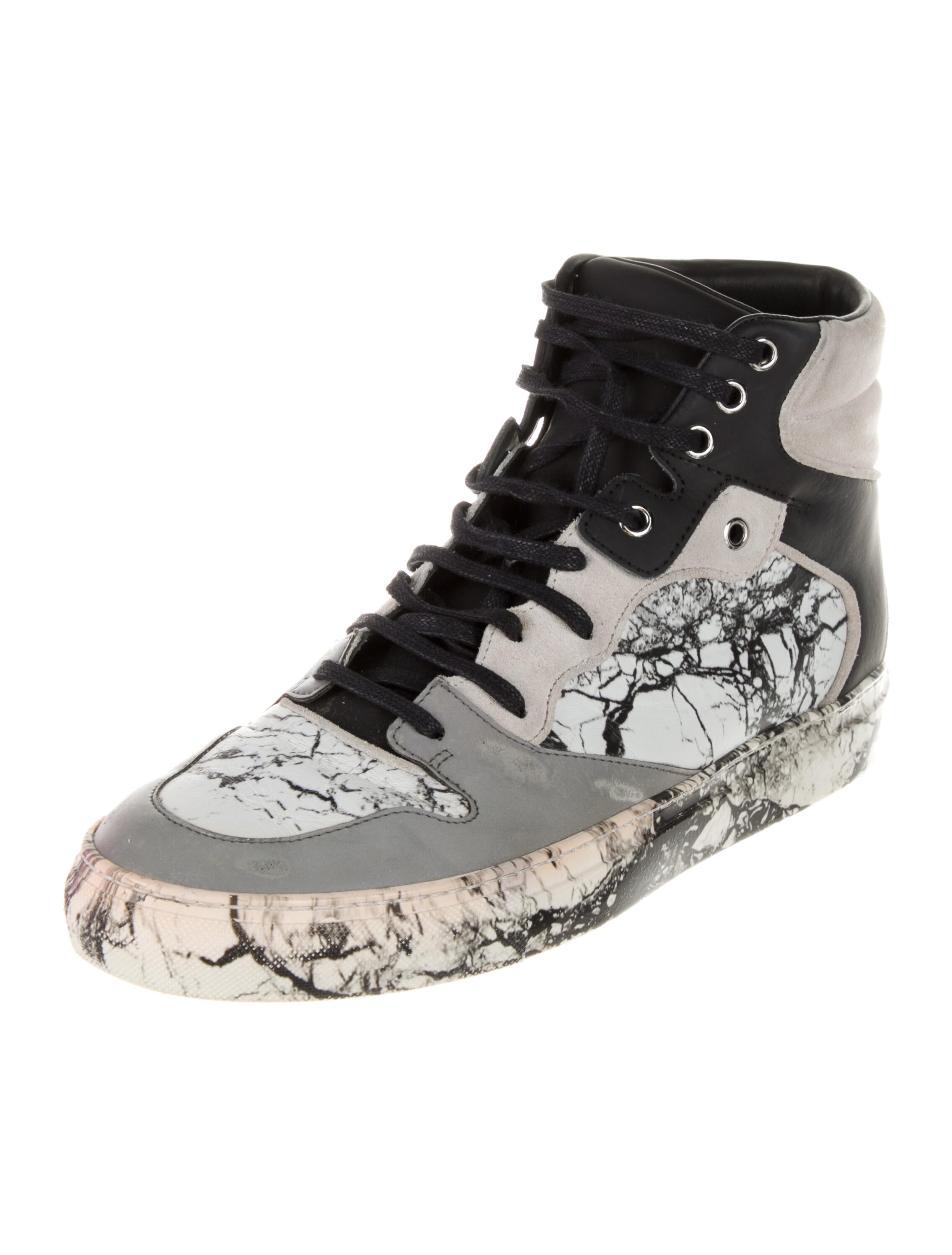 Balenciaga 2015 Marble Print Sneakers - Sneakers, Shoes - BAL52205 ...