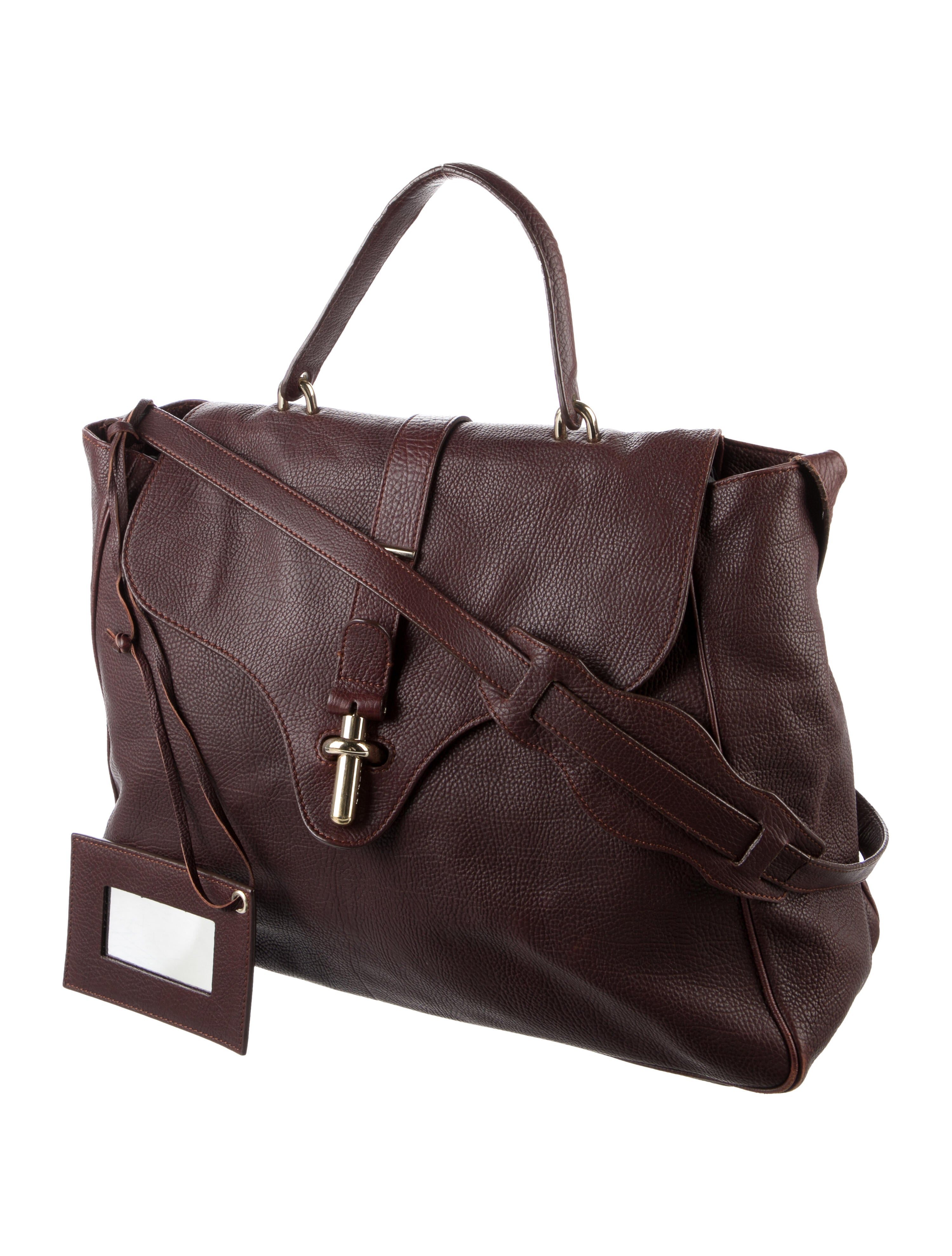 Balenciaga Motocross Classic Work Bag - Brown Handle Bags, Handbags ...
