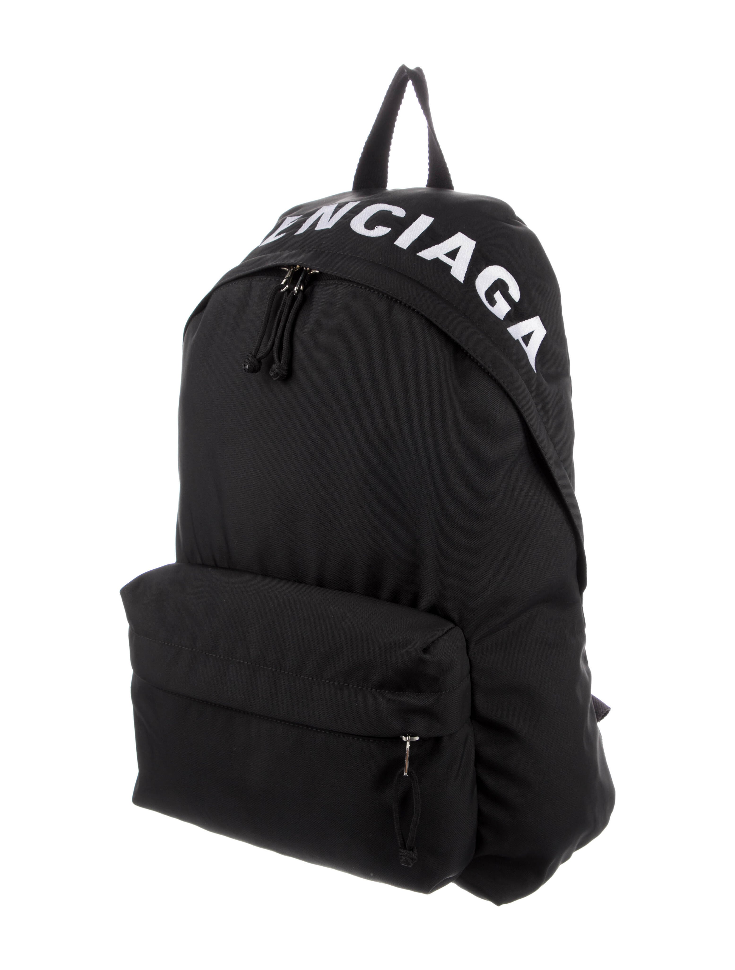 Balenciaga Nylon Wheel Logo Backpack - Black Backpacks, Bags ...