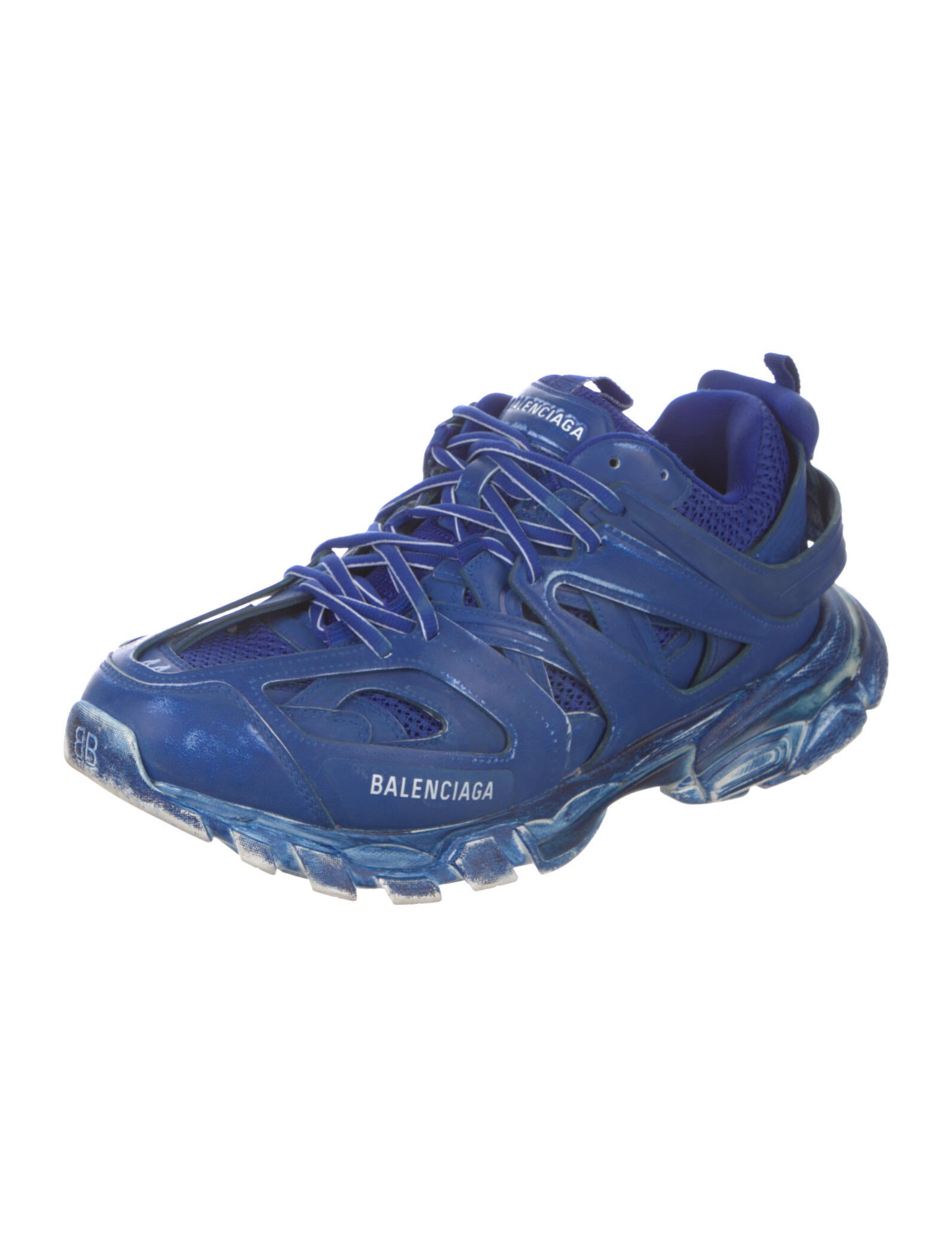 Balenciaga Track Faded Sneakers - Blue Sneakers, Shoes - BAL197973 ...