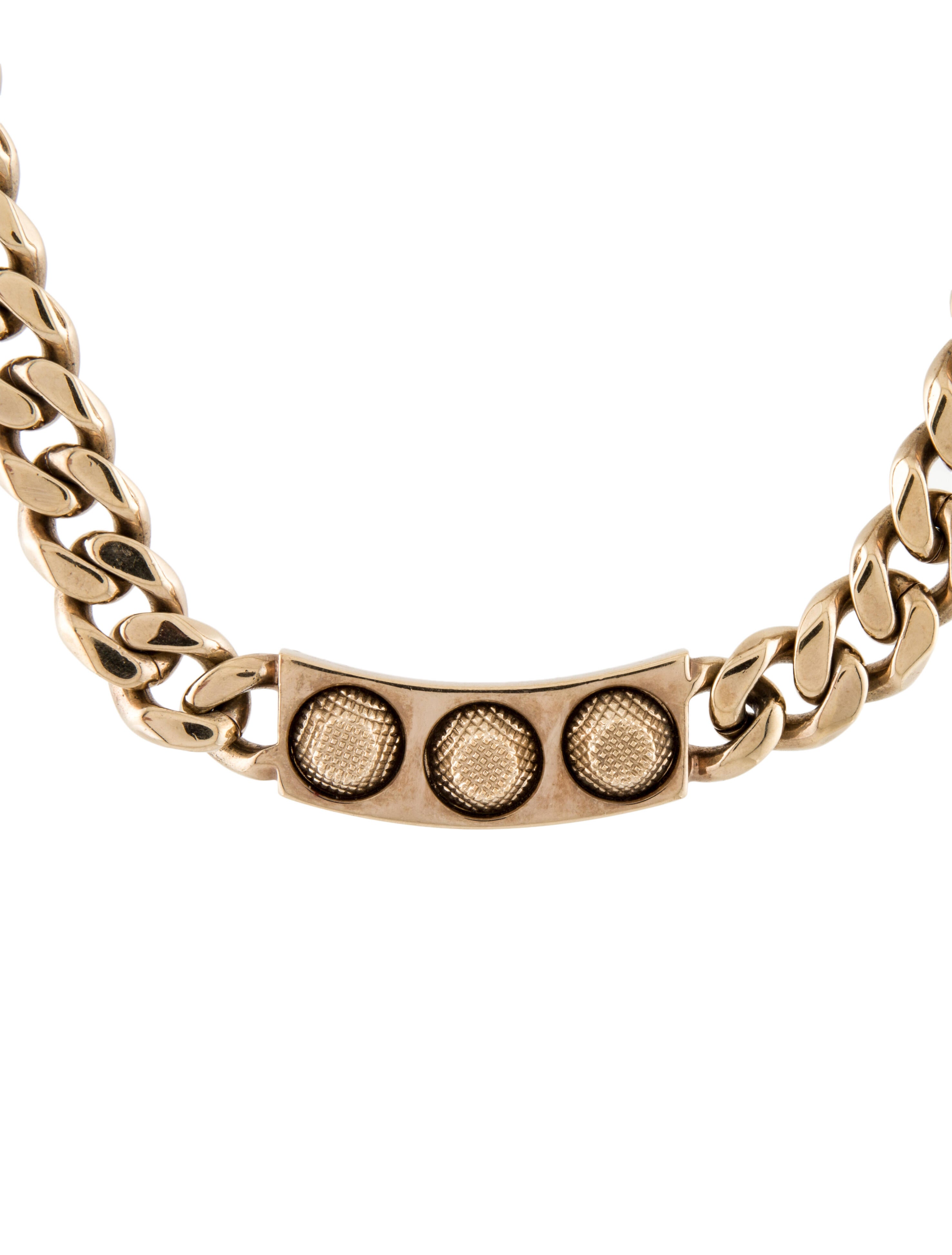 Balenciaga Logo Text Chain Necklace - Silver-Tone Metal Chain ...