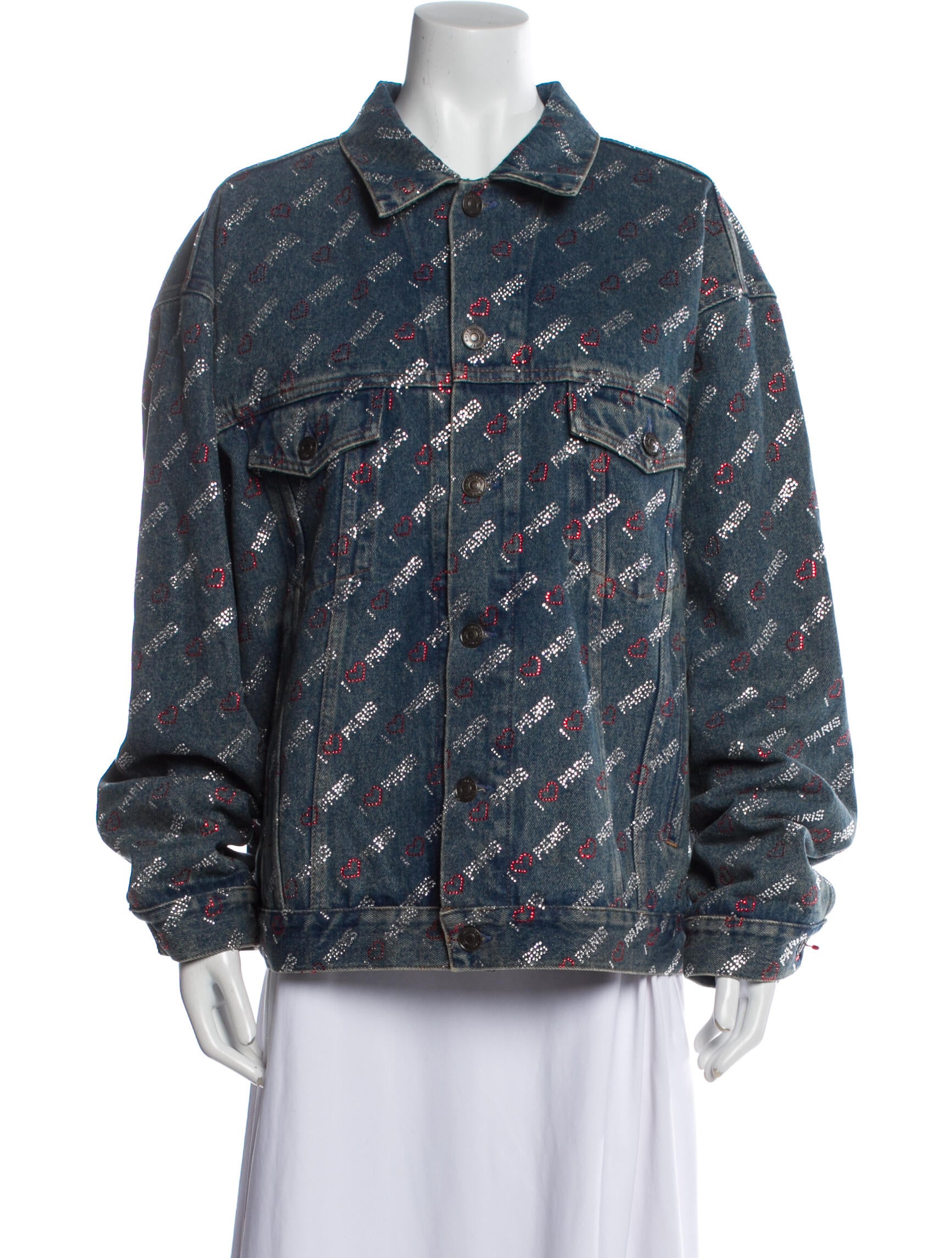 Balenciaga Denim Jacket - Blue Jackets, Clothing - BAL192223 | The RealReal