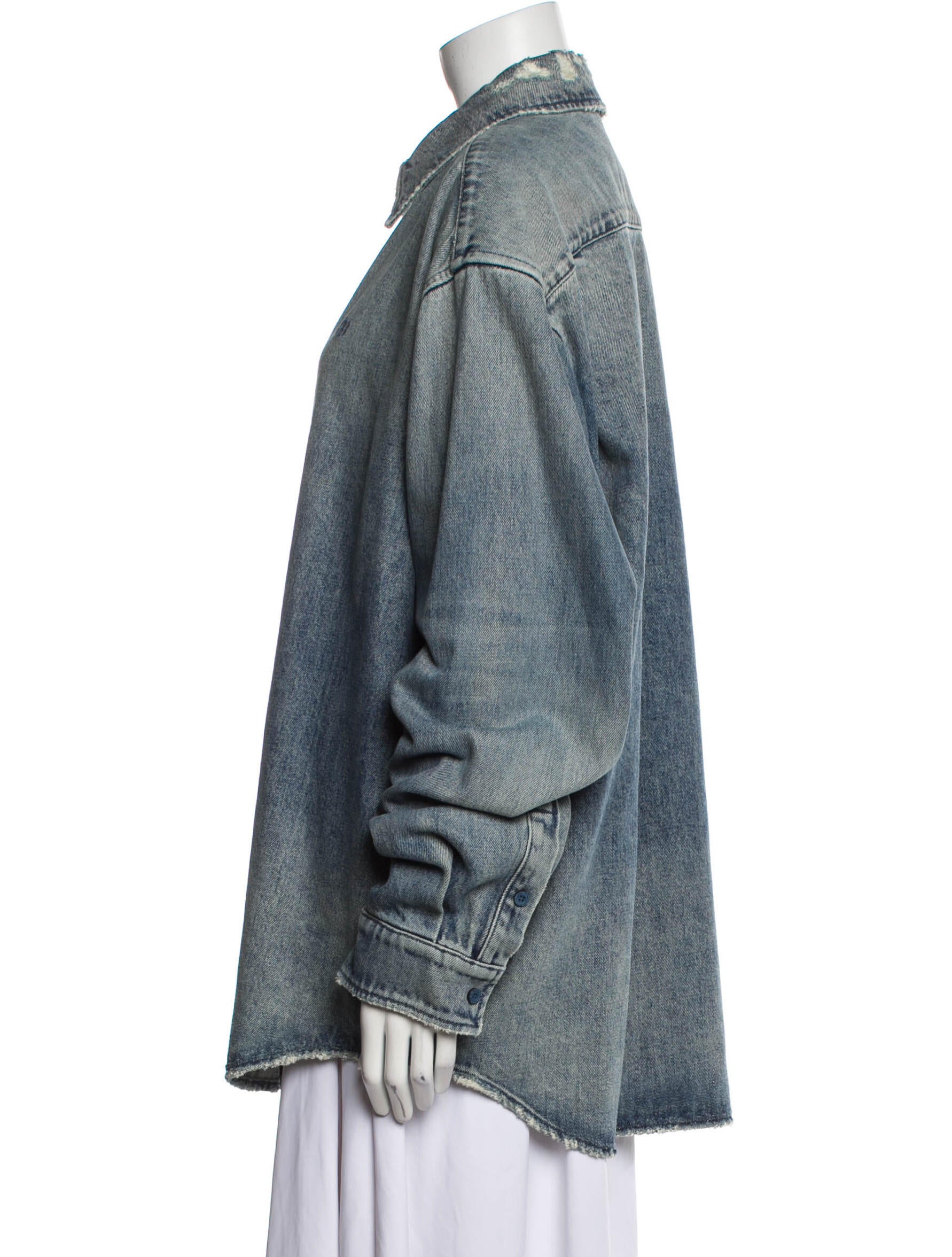 Balenciaga 2010 Lambskin Biker Jacket - Blue Jackets, Clothing ...